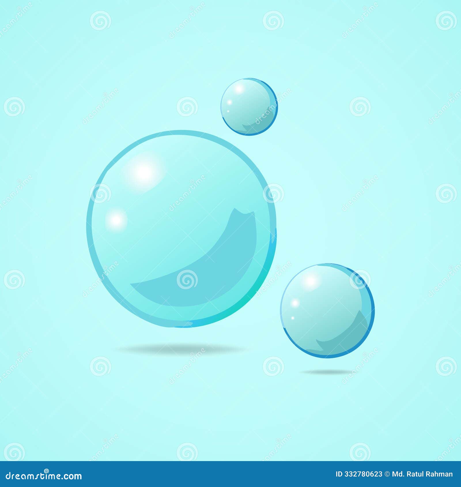 Realistic Soap Water Bubble Illustration Gradient Color Transparent ...