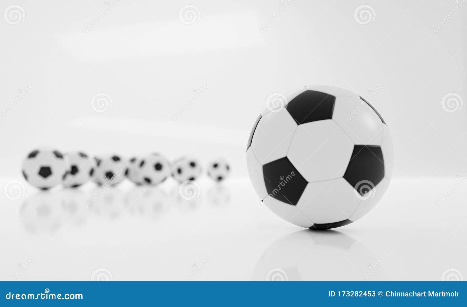 Realistic Soccer Ball or Football Ball Basic Pattern on White ...