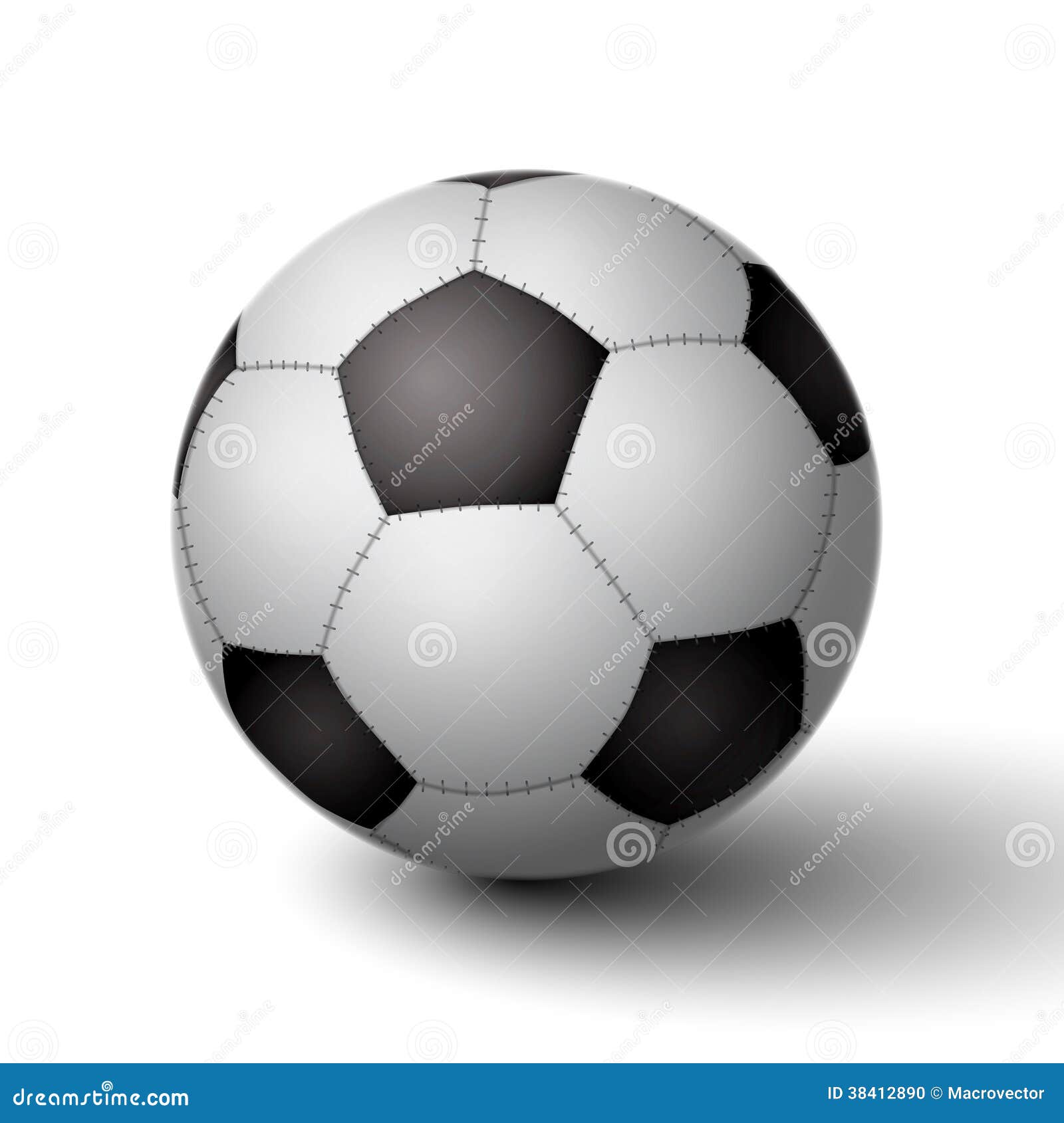 Realistic Soccer Ball for Football Icon Stock Vector - Illustration of ...