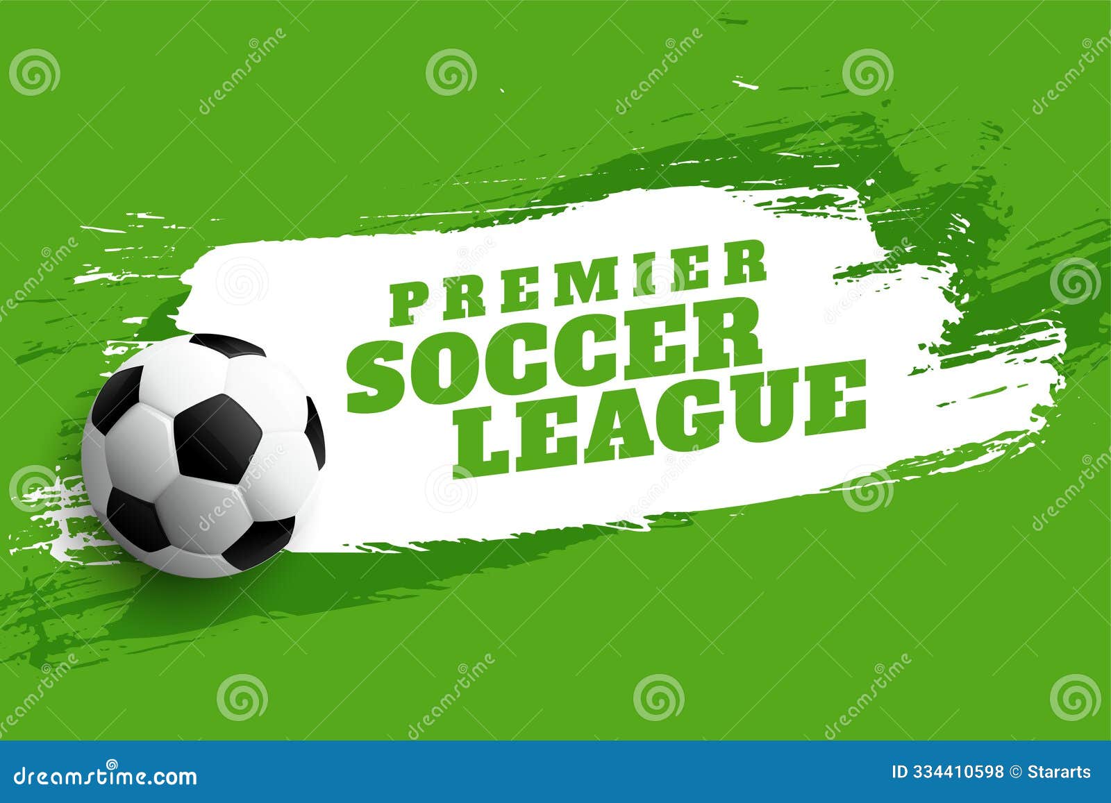 Realistic Soccer Premier League Background with Grungy Effect Stock ...