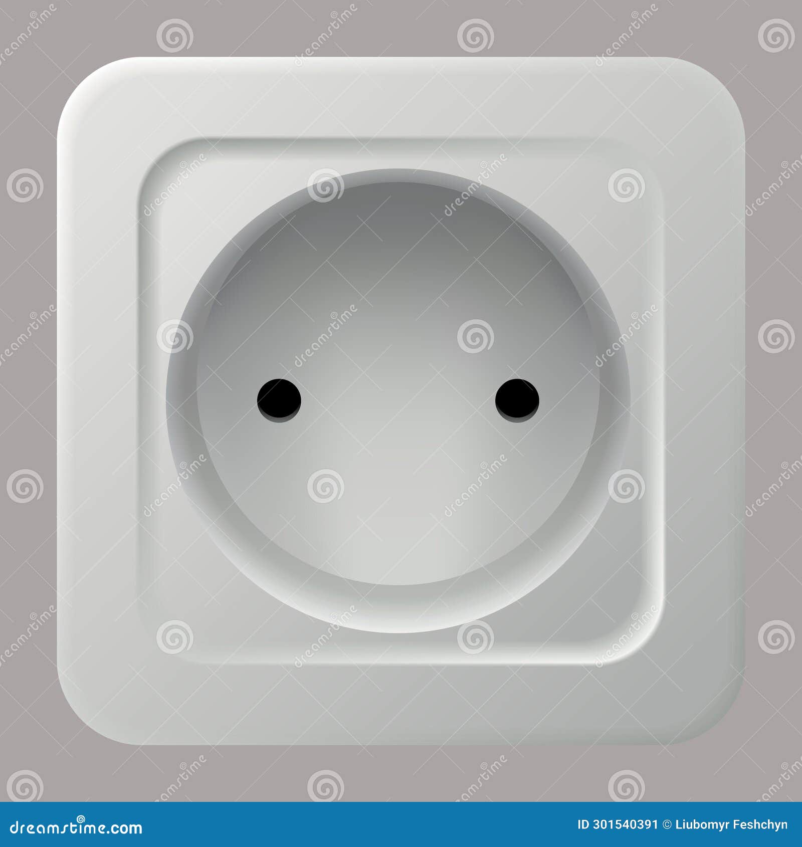 Realistic Socket Icon. Interior Wall Outlets Or Electric Connector ...