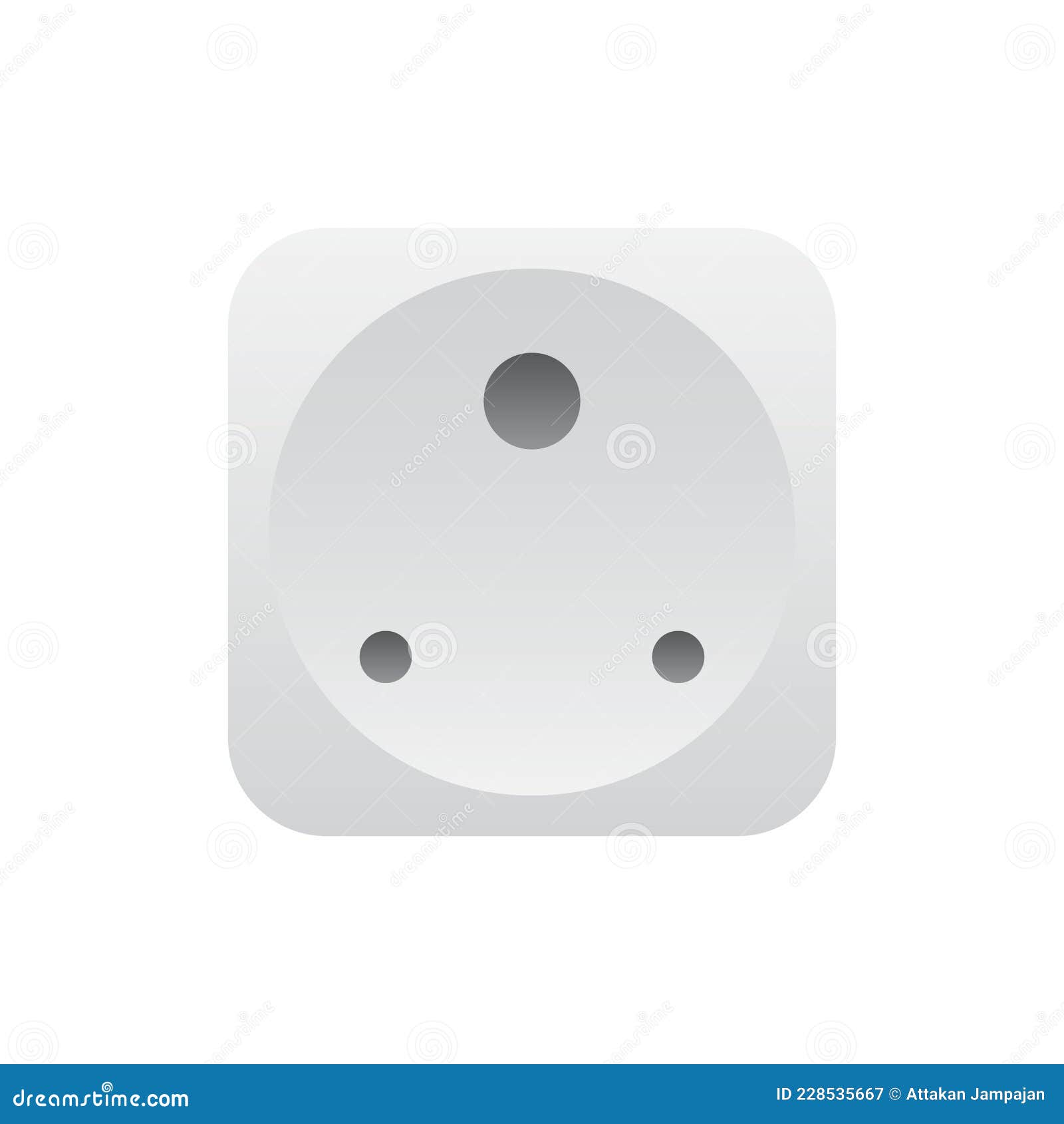 Realistic Socket Outlet Icon, Vector Stock Vector - Illustration of ...