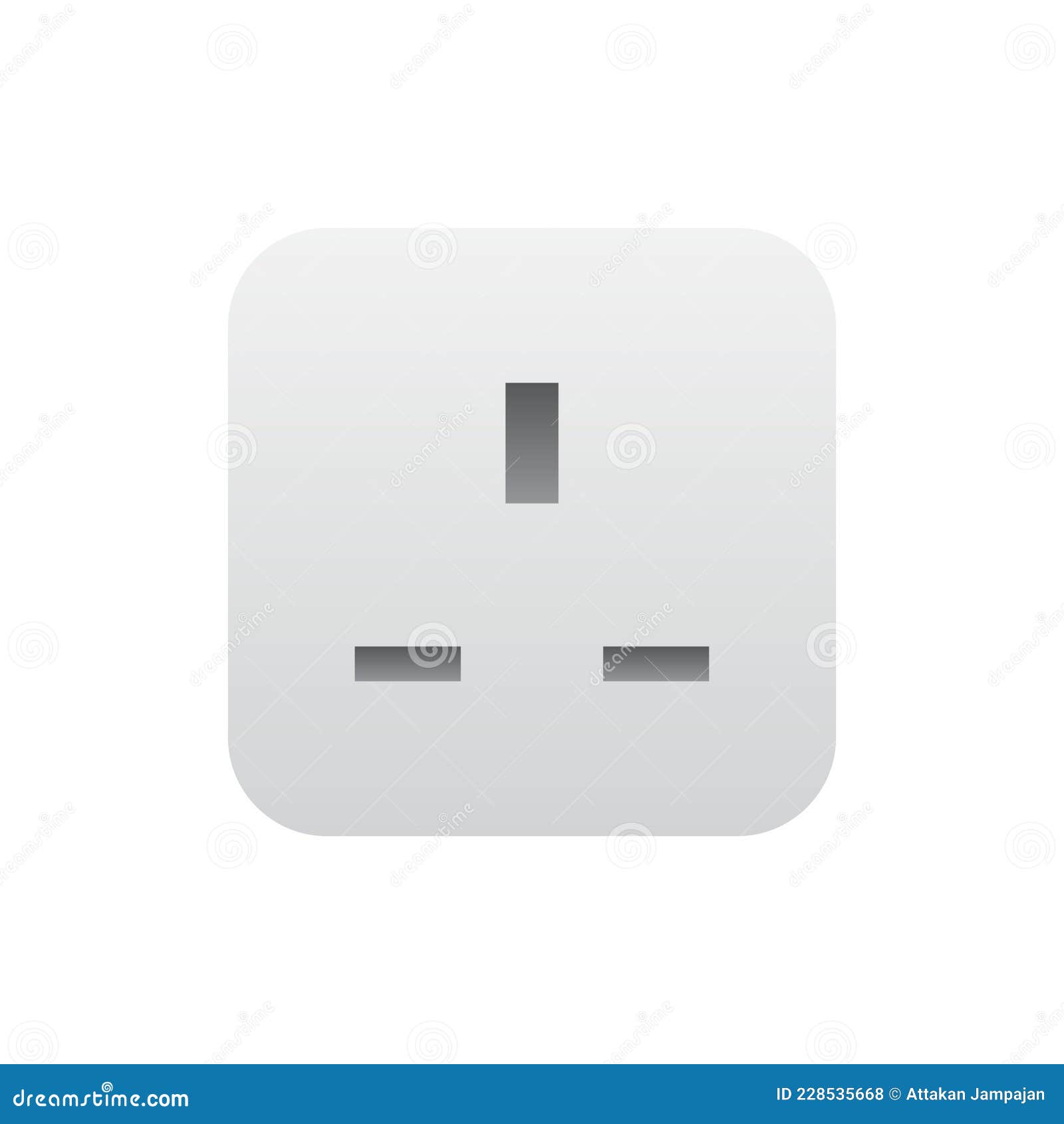 Realistic Socket Outlet Icon, Vector Stock Vector - Illustration of ...