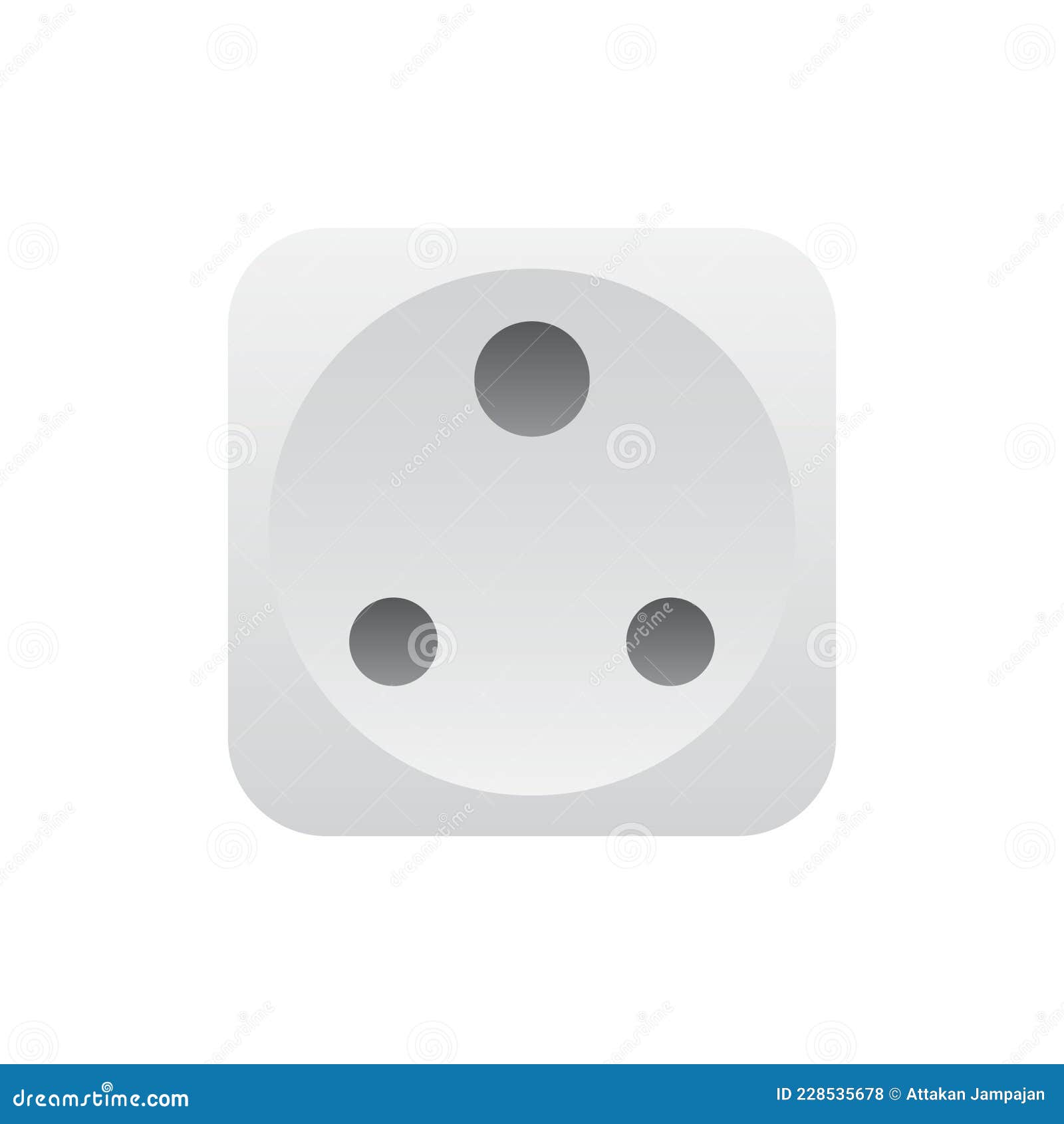 Realistic Socket. 3D Plastic Devices For Access To Electric Power ...