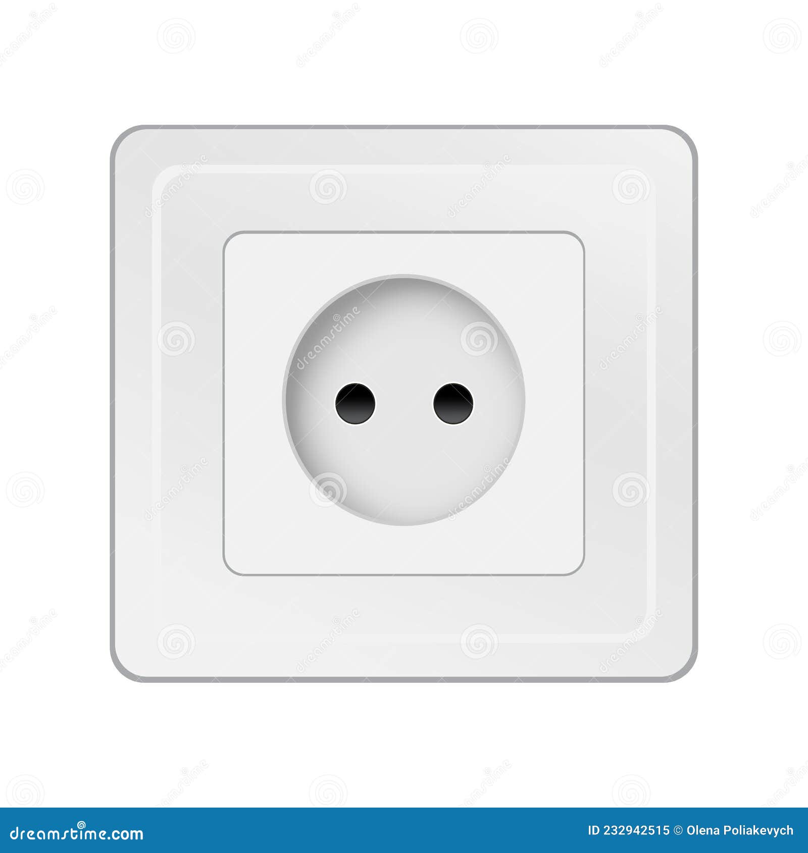 Realistic Socket Sign. Electrical Symbol. Technology Background ...