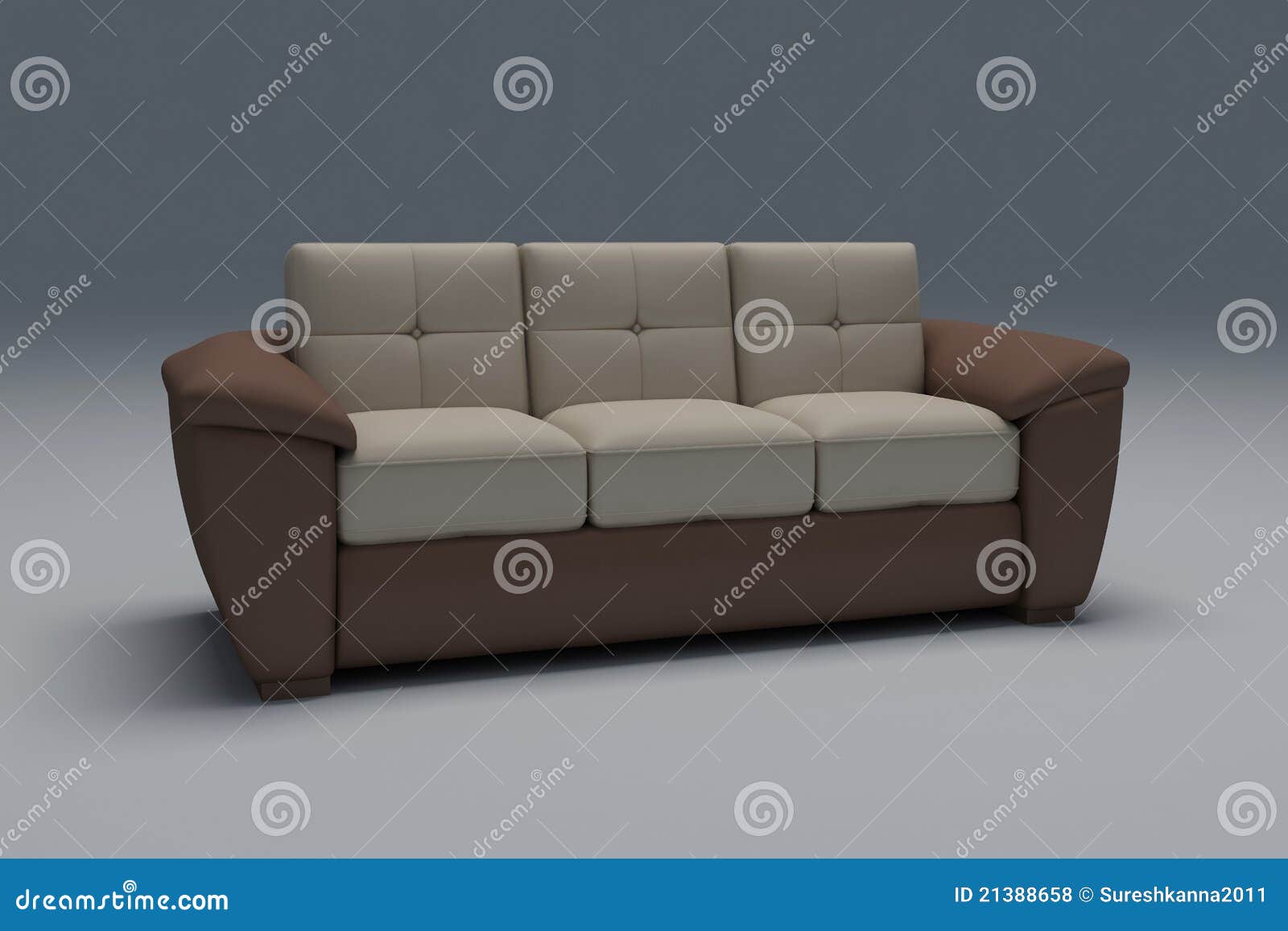 Realistic sofa stock illustration. Illustration of realistic - 21388658