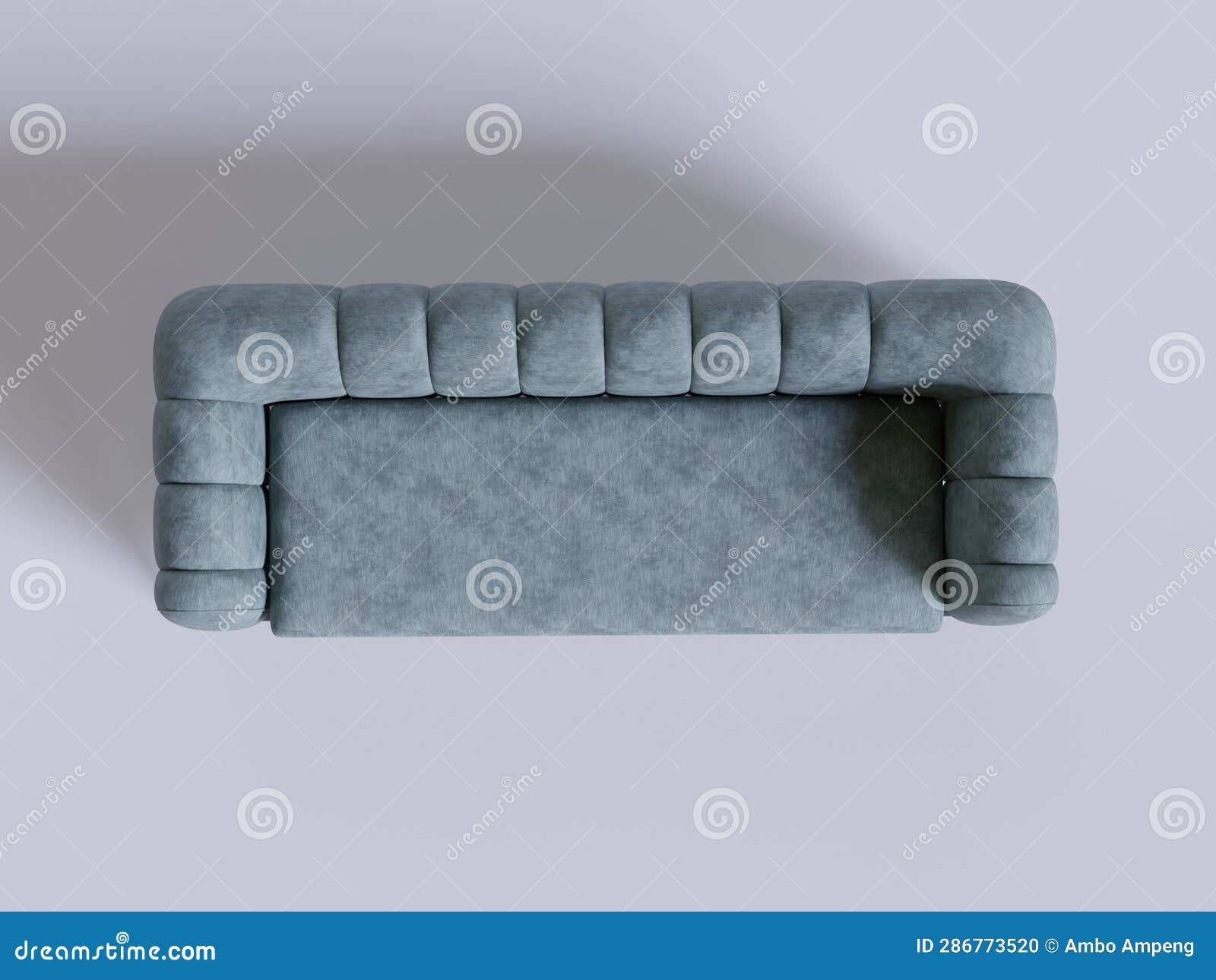 Realistic Sofa White Texture Rendered Stock Photo - Image of leather ...