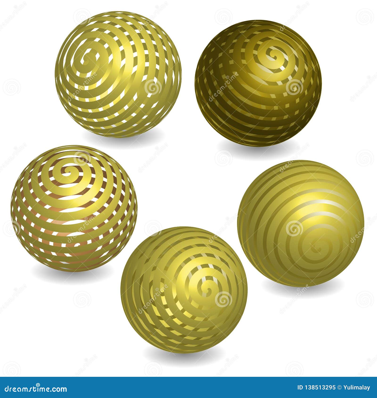 Realistic spheres isolated stock vector. Illustration of realistic ...