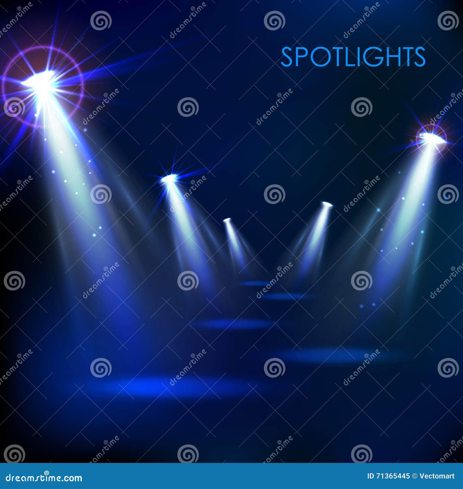 Realistic Spot Light Effect Stock Vector - Illustration of decoration ...