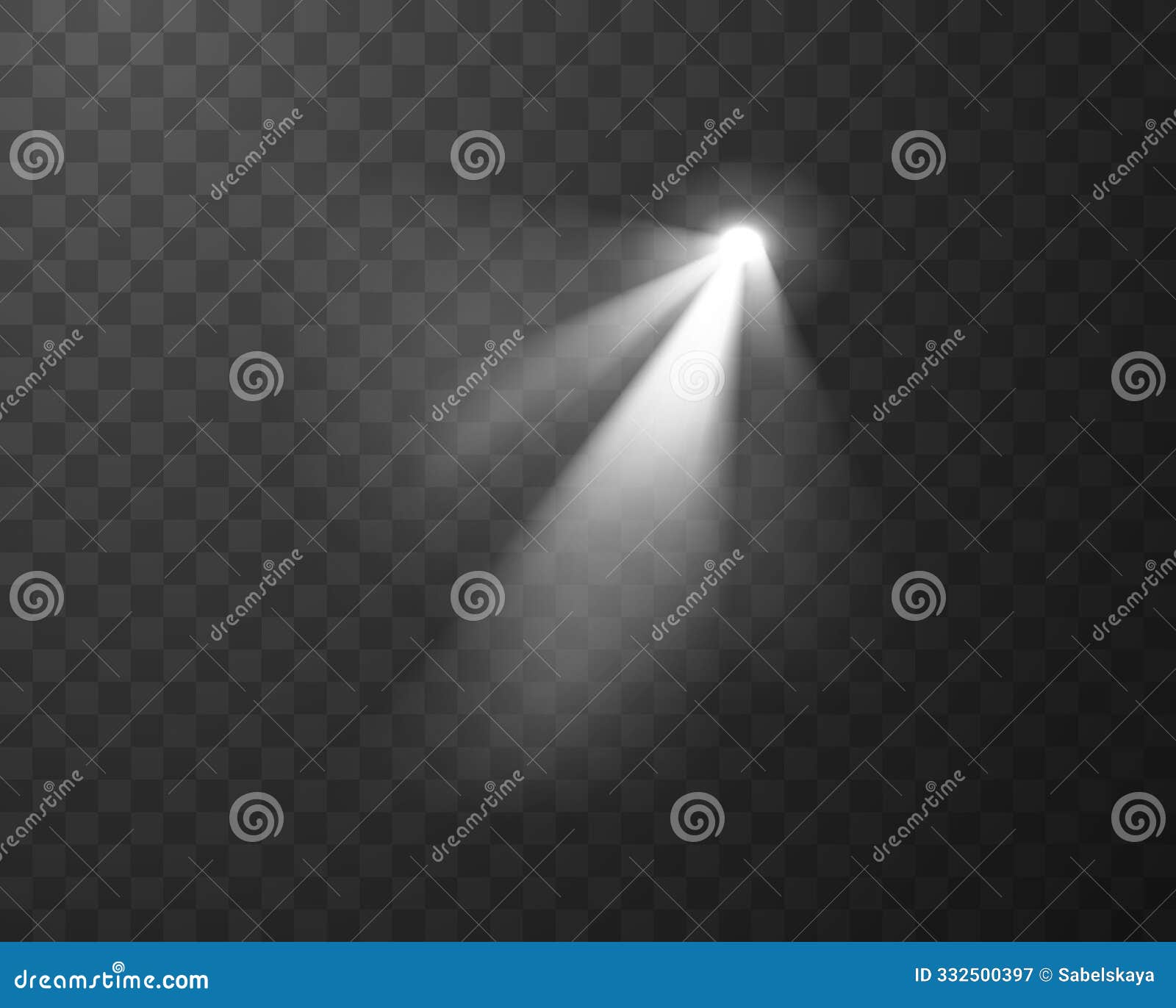 Realistic Spotlight Beam Vector Illustration Stock Illustration ...