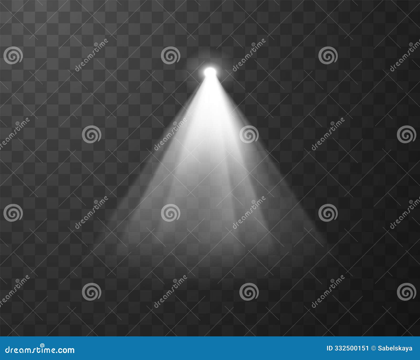 Spotlight Effect with Light Beam Vector Illustration Stock Illustration ...