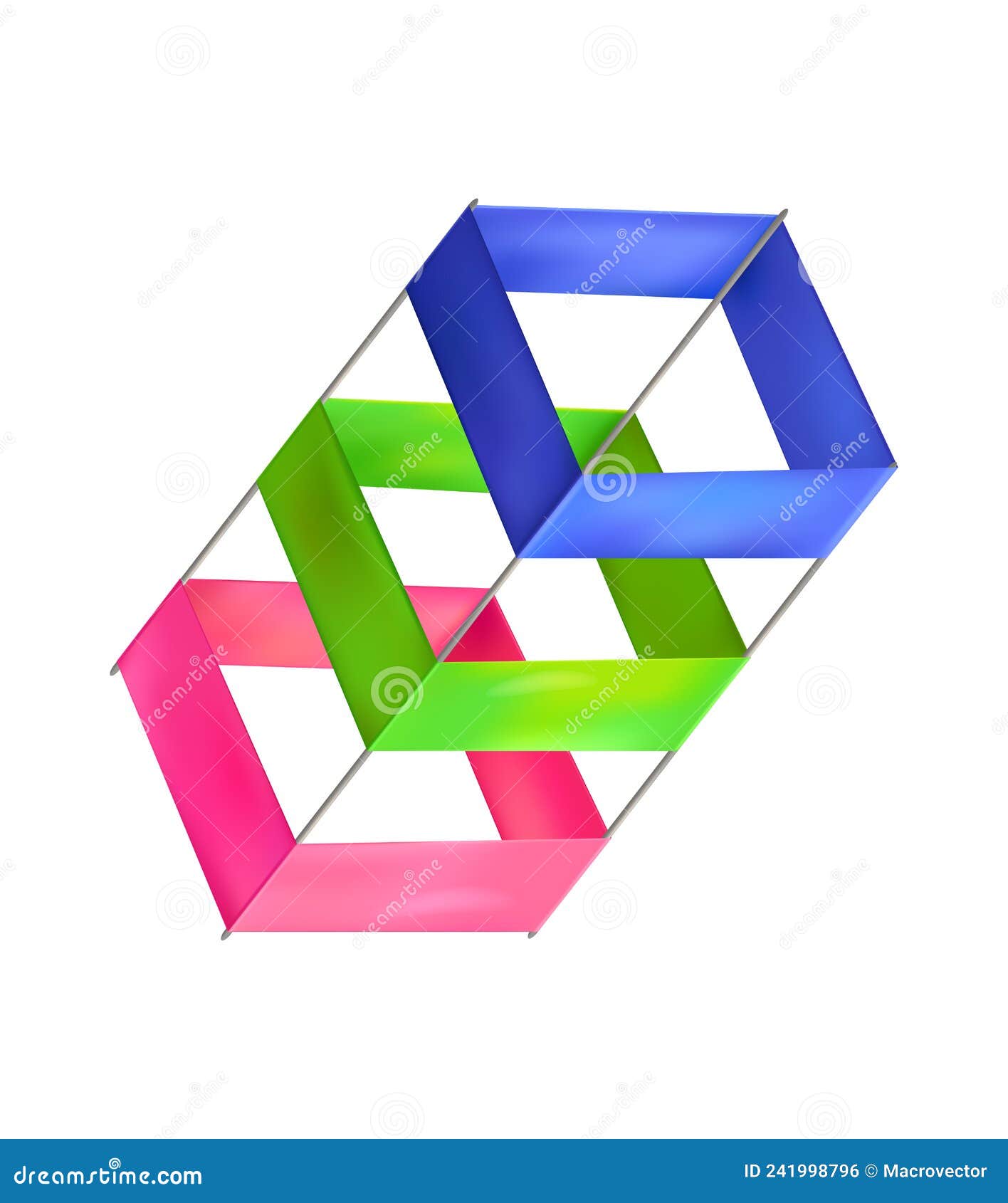 Realistic Square Kite Composition Stock Vector - Illustration of ...