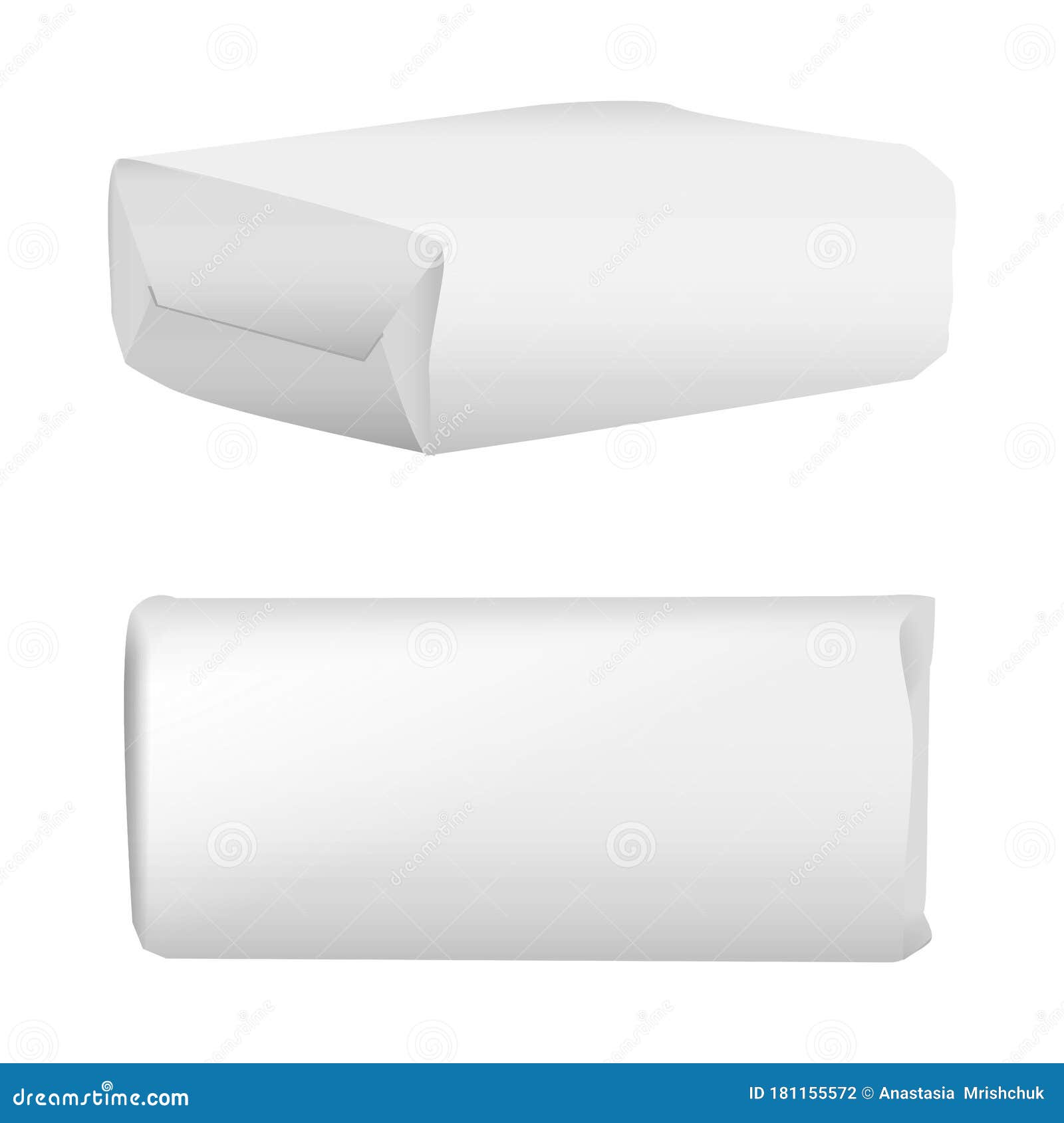 Realistic Square Product Packaging. Vector Illustration Stock ...