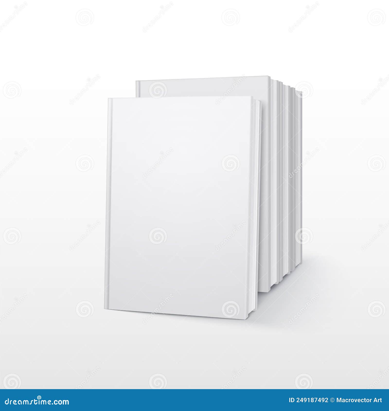 Realistic Standing Books Composition Stock Vector - Illustration of ...