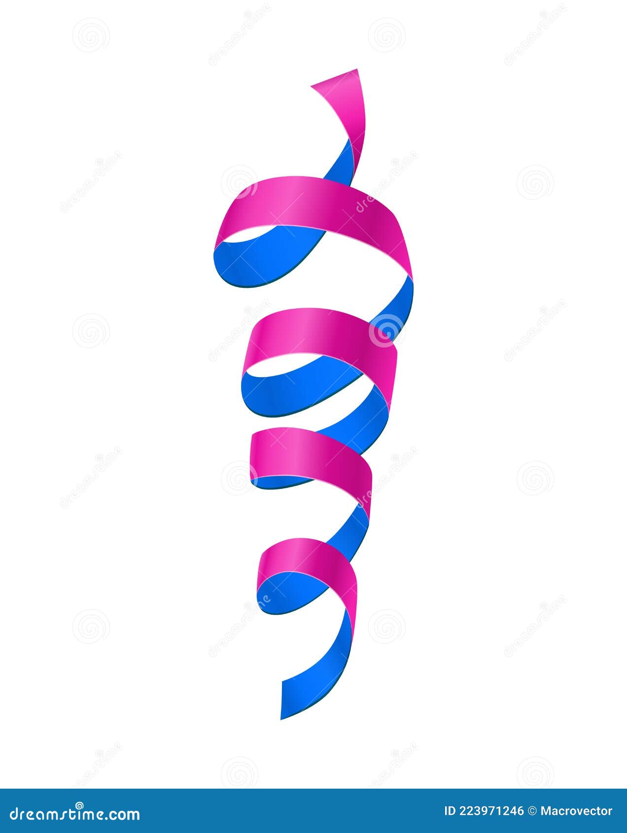 Realistic Streamer Illustration Stock Vector - Illustration of ...