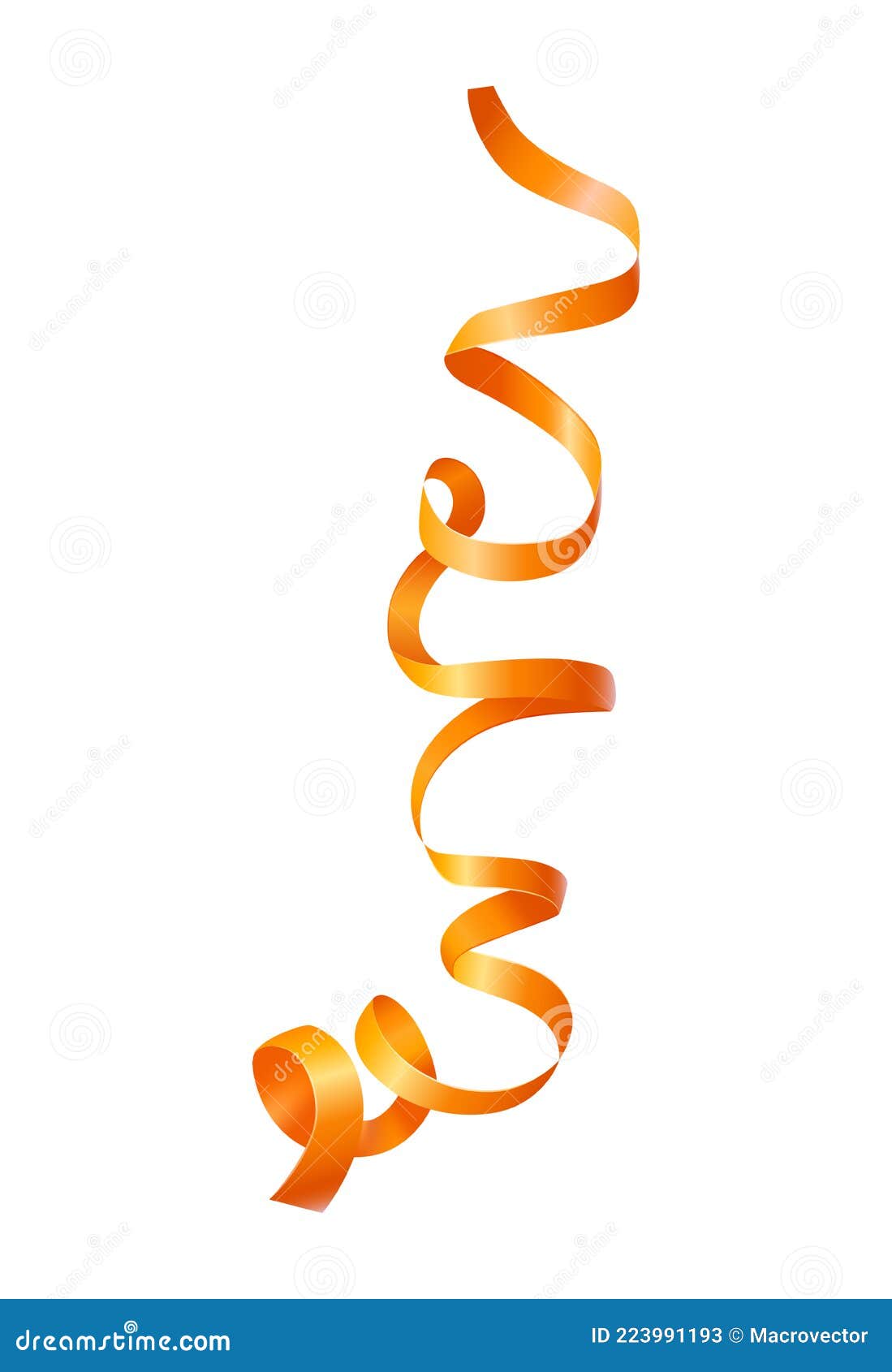 Realistic Streamer Illustration Stock Vector - Illustration of sparkle ...