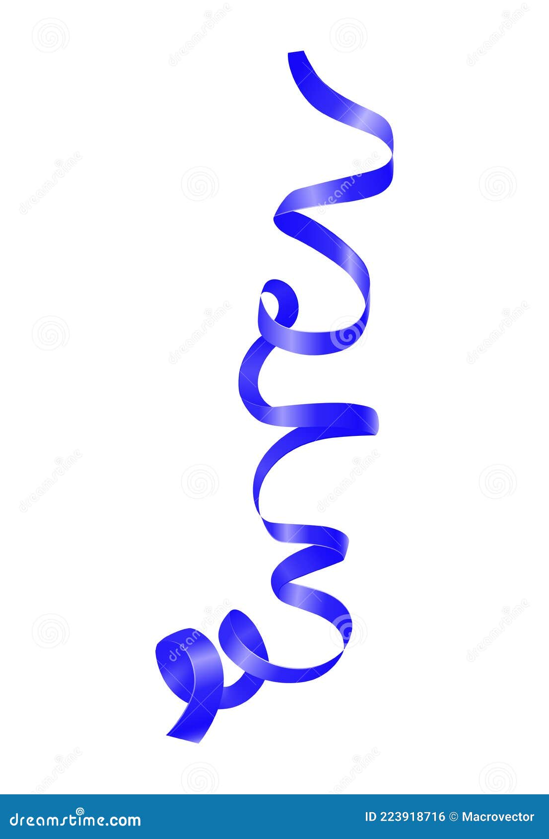 Realistic Streamer Illustration Stock Illustration - Illustration of ...