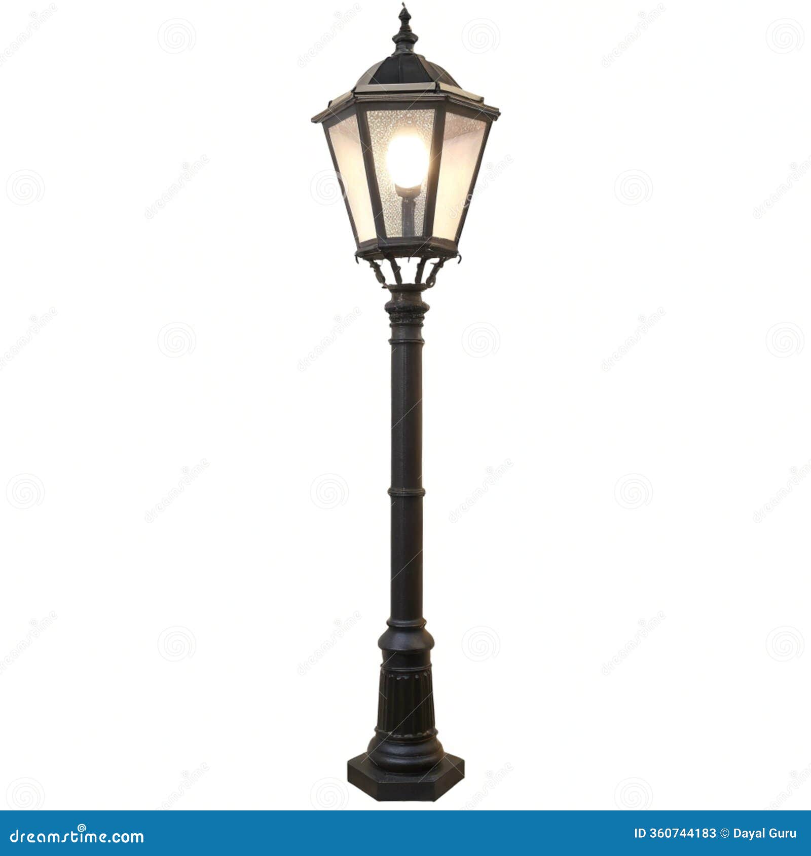 Realistic Street Light Isolated On Transparent Background Royalty-Free ...