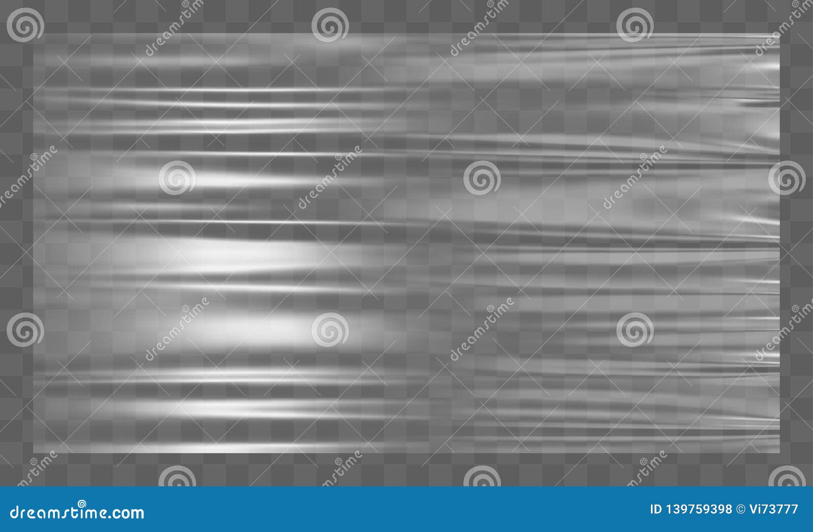 Polyethylene Background. Realistic Transparent Plastic Backdrop ...