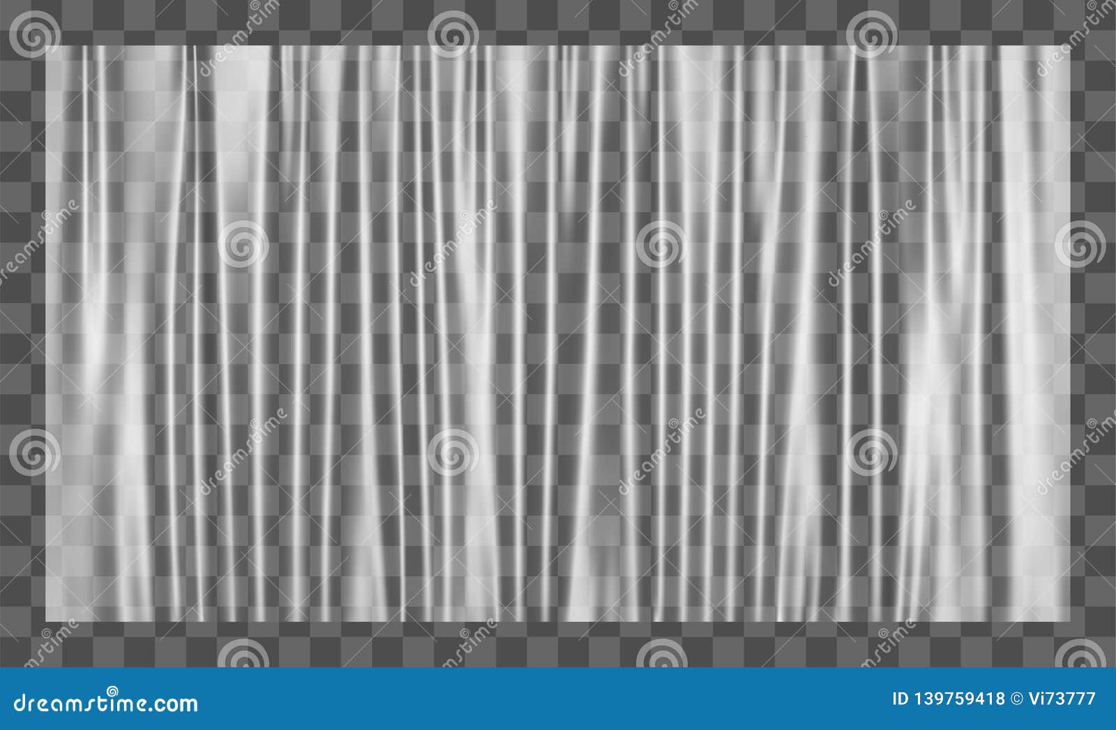 Polyethylene Background. Realistic Transparent Plastic Backdrop ...