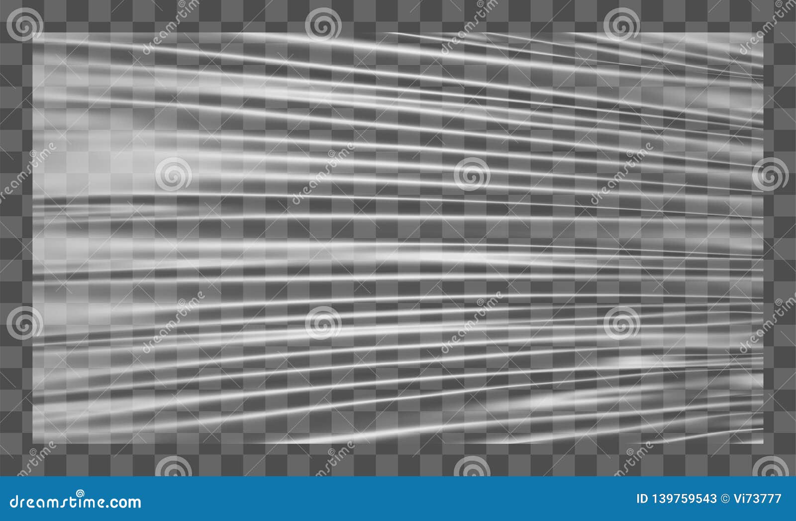 Polyethylene Background. Realistic Transparent Plastic Backdrop ...