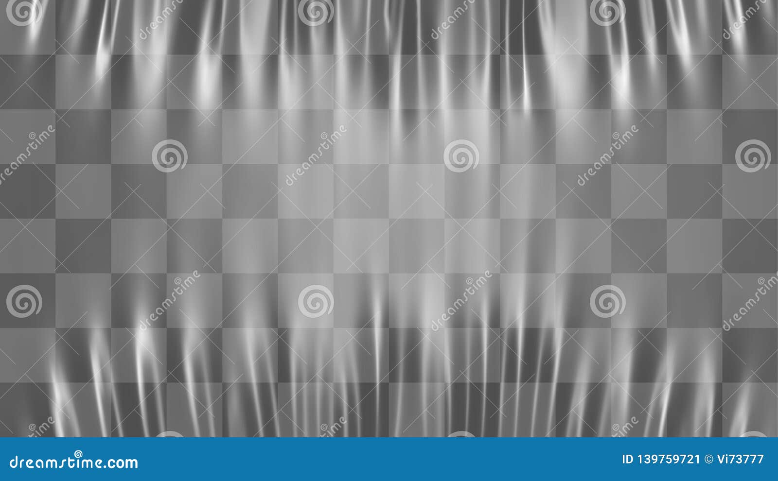 Polyethylene Background. Realistic Transparent Plastic Backdrop ...