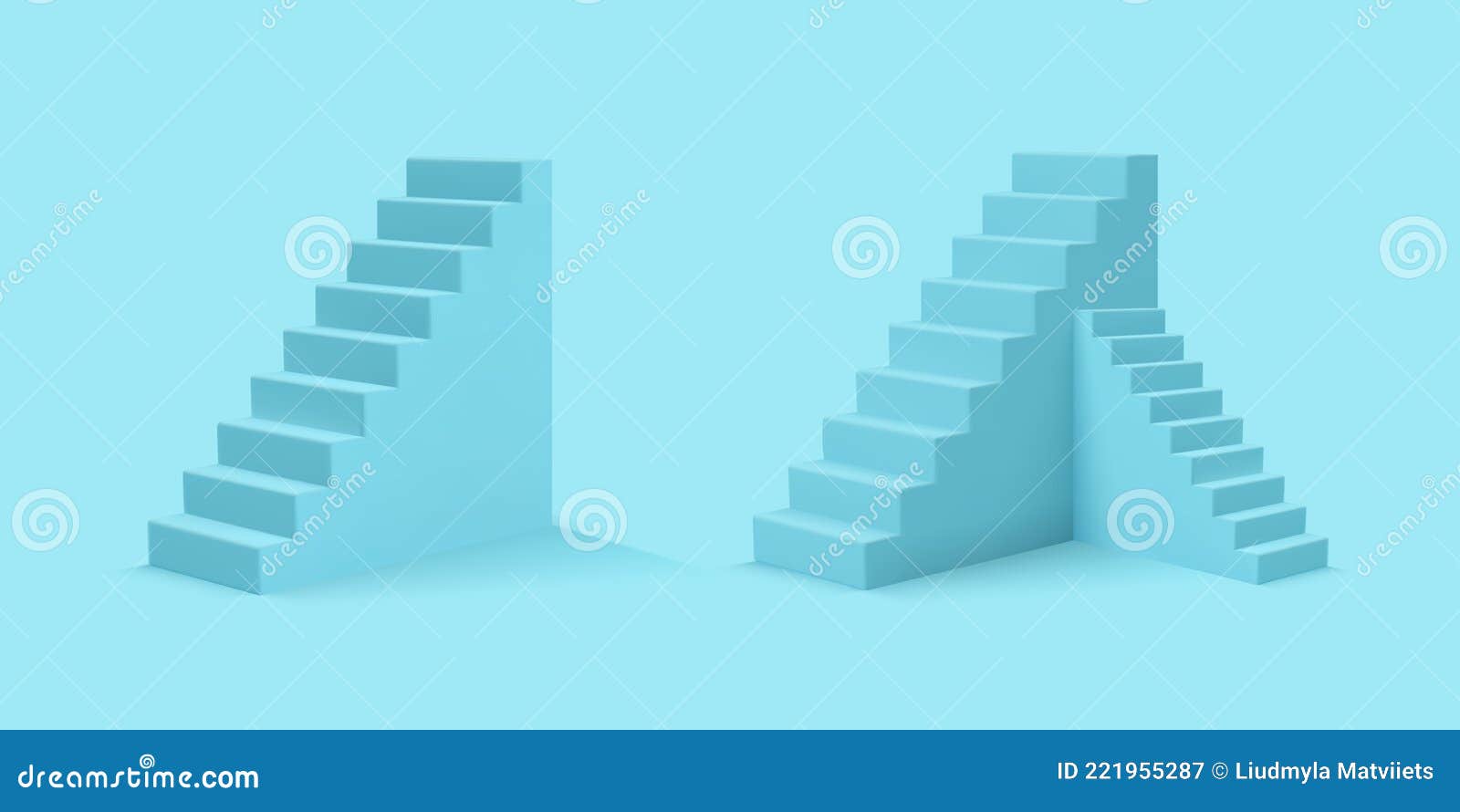 Blue Stairs Logo Vector Illustration | CartoonDealer.com #98788456