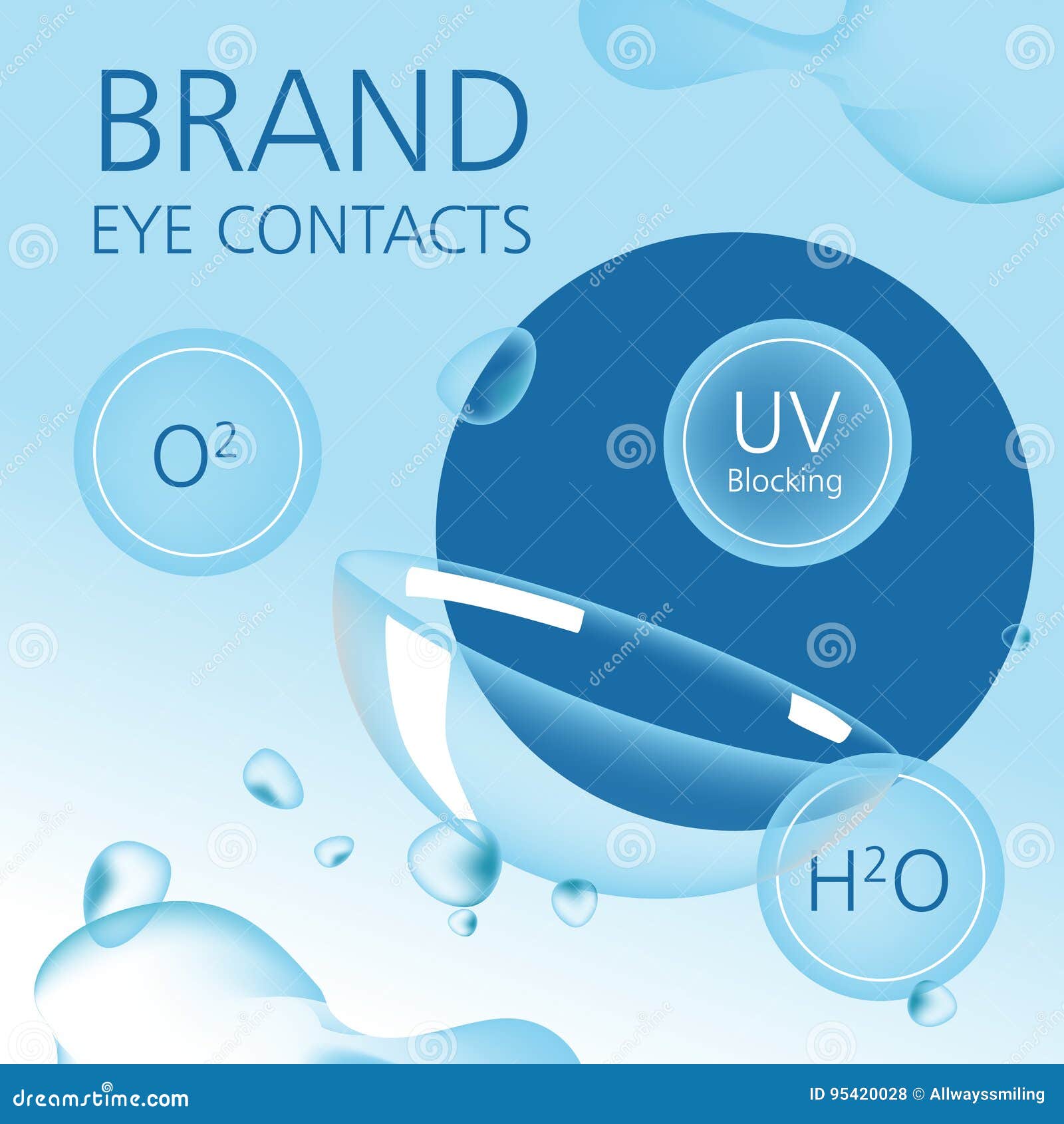Realistic Style Vector with Contacts Ad with Package and Illustration ...