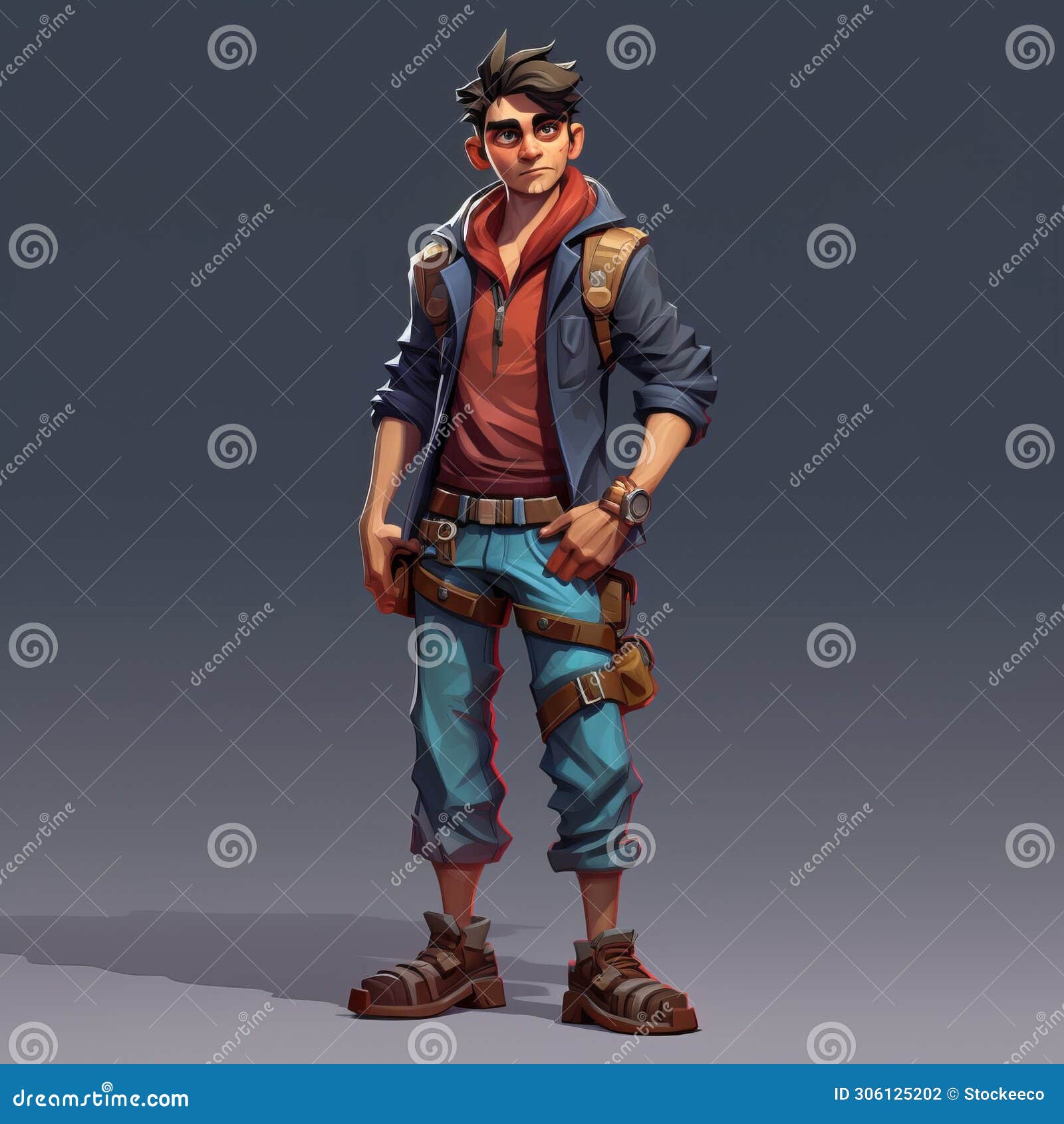 Realistic yet Stylized Animated Character Illustration for Video Game ...