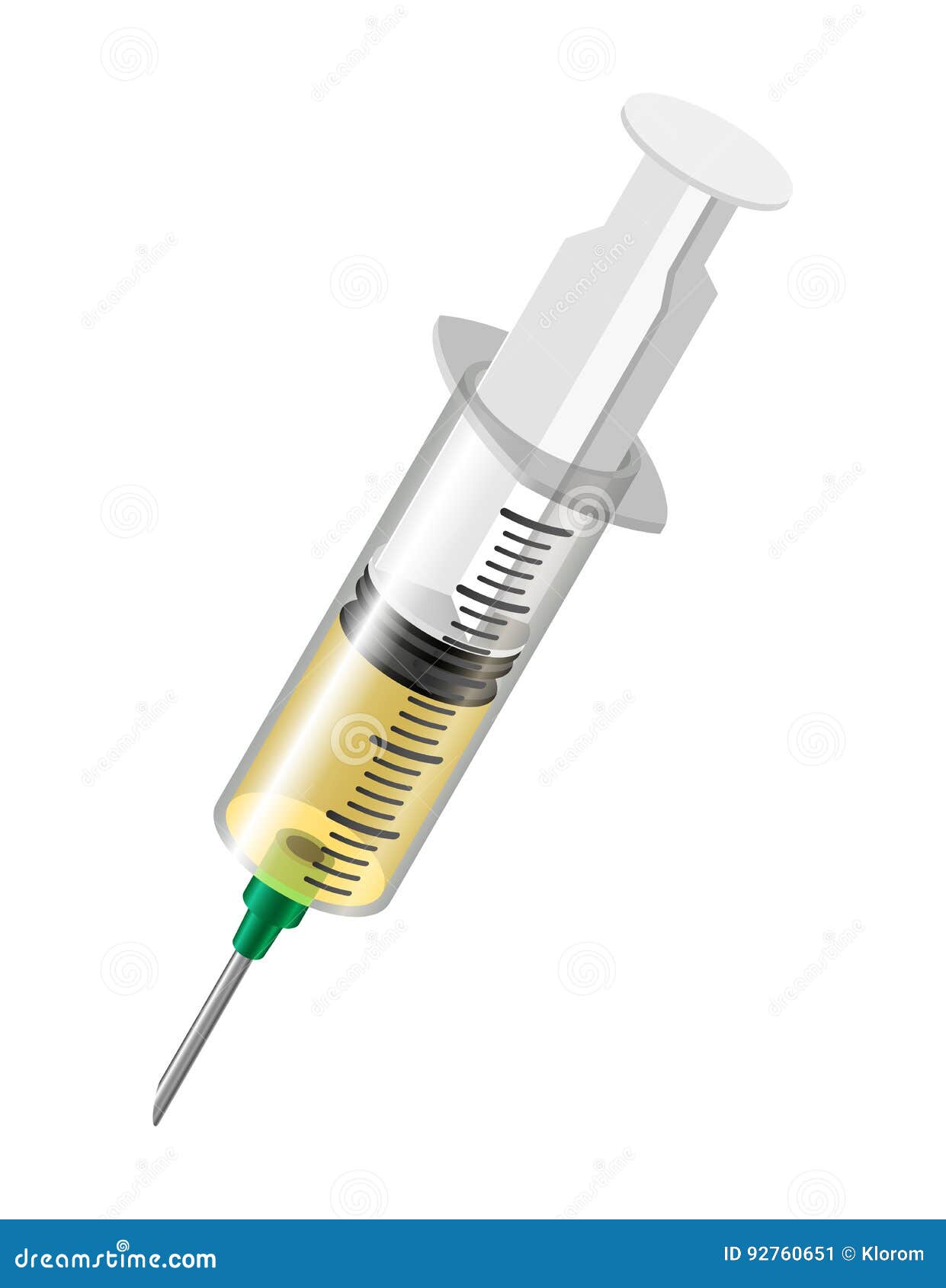 Cartoon Syringe, Injection Silhouette Isolated On White Background ...