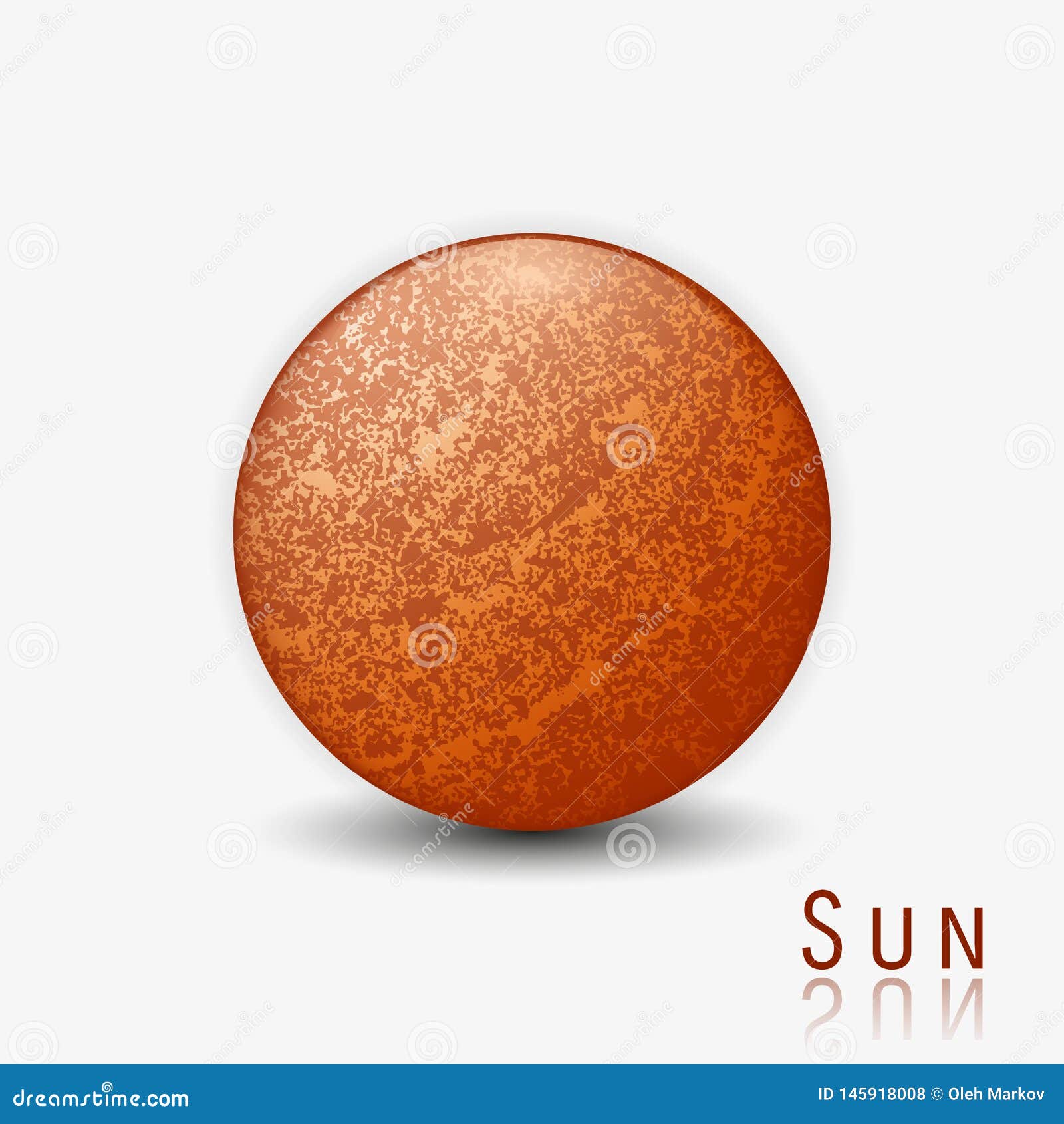 Realistic Sun 3d Vector Illustration. Stock Illustration - Illustration ...