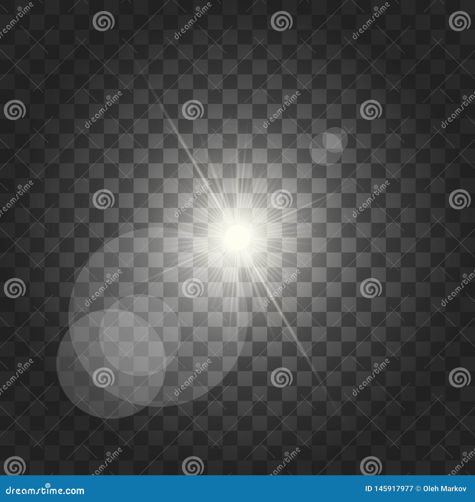 Realistic Sun Vector Illustration with Light Effects Stock Vector ...