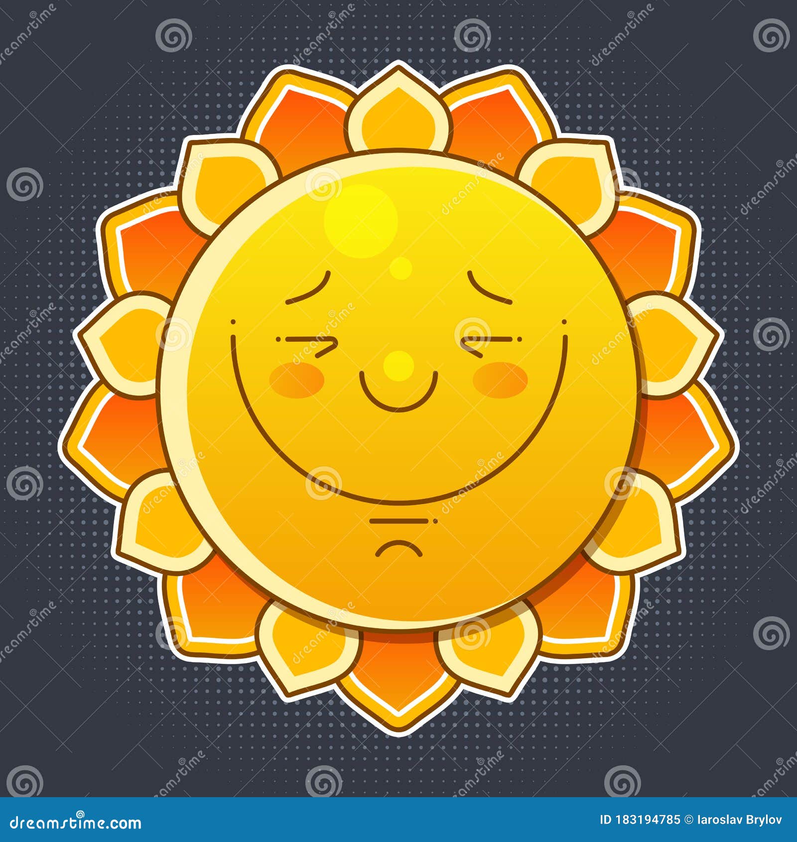 Realistic Sun Vector of Summer Elements. Vector Stock Vector ...