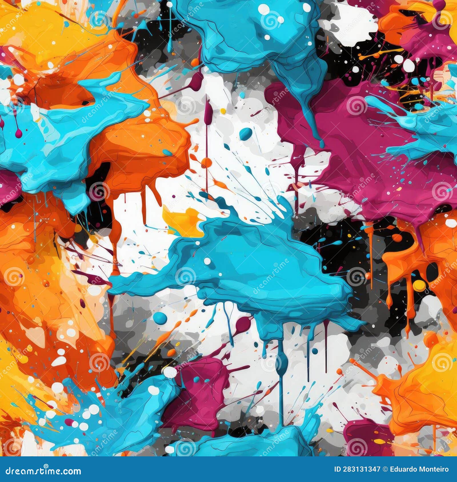 Ink Splat Pattern Vector Illustration | CartoonDealer.com #2547442