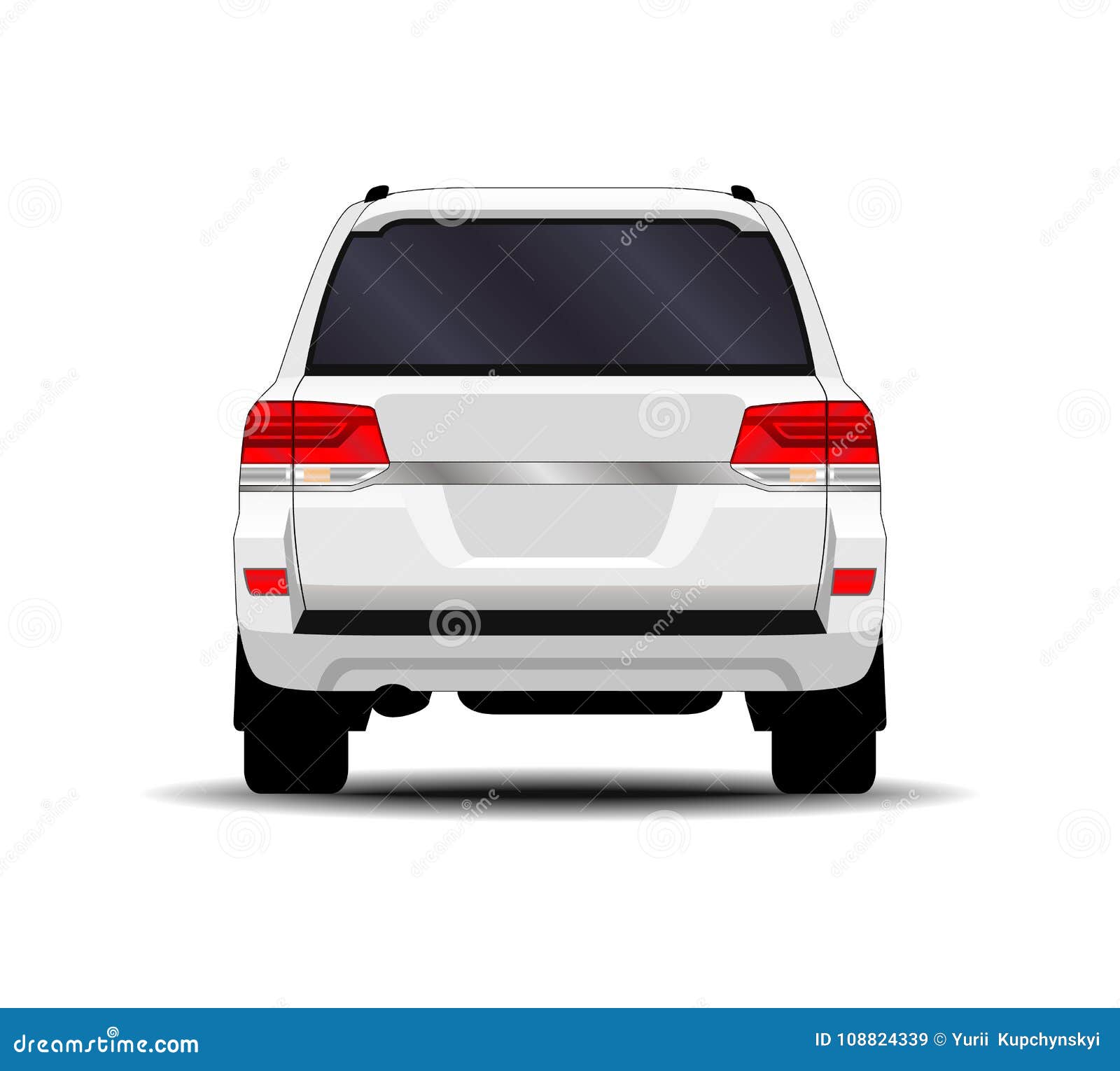 Realistic SUV car. stock vector. Illustration of transport - 108824339