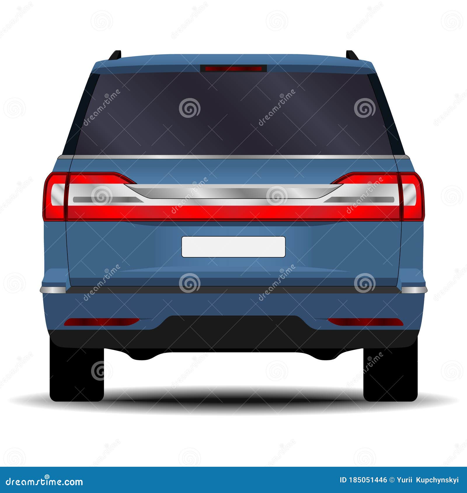 Realistic SUV car. stock vector. Illustration of disk - 185051446