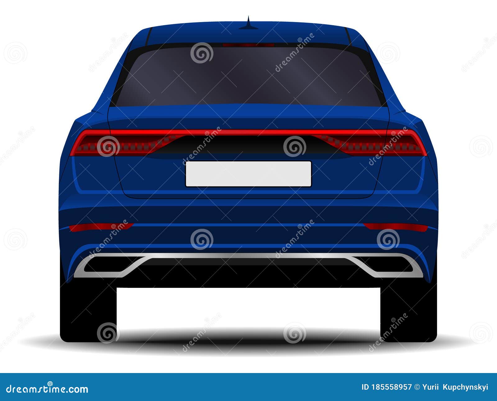 Realistic SUV car. stock vector. Illustration of speed - 185558957