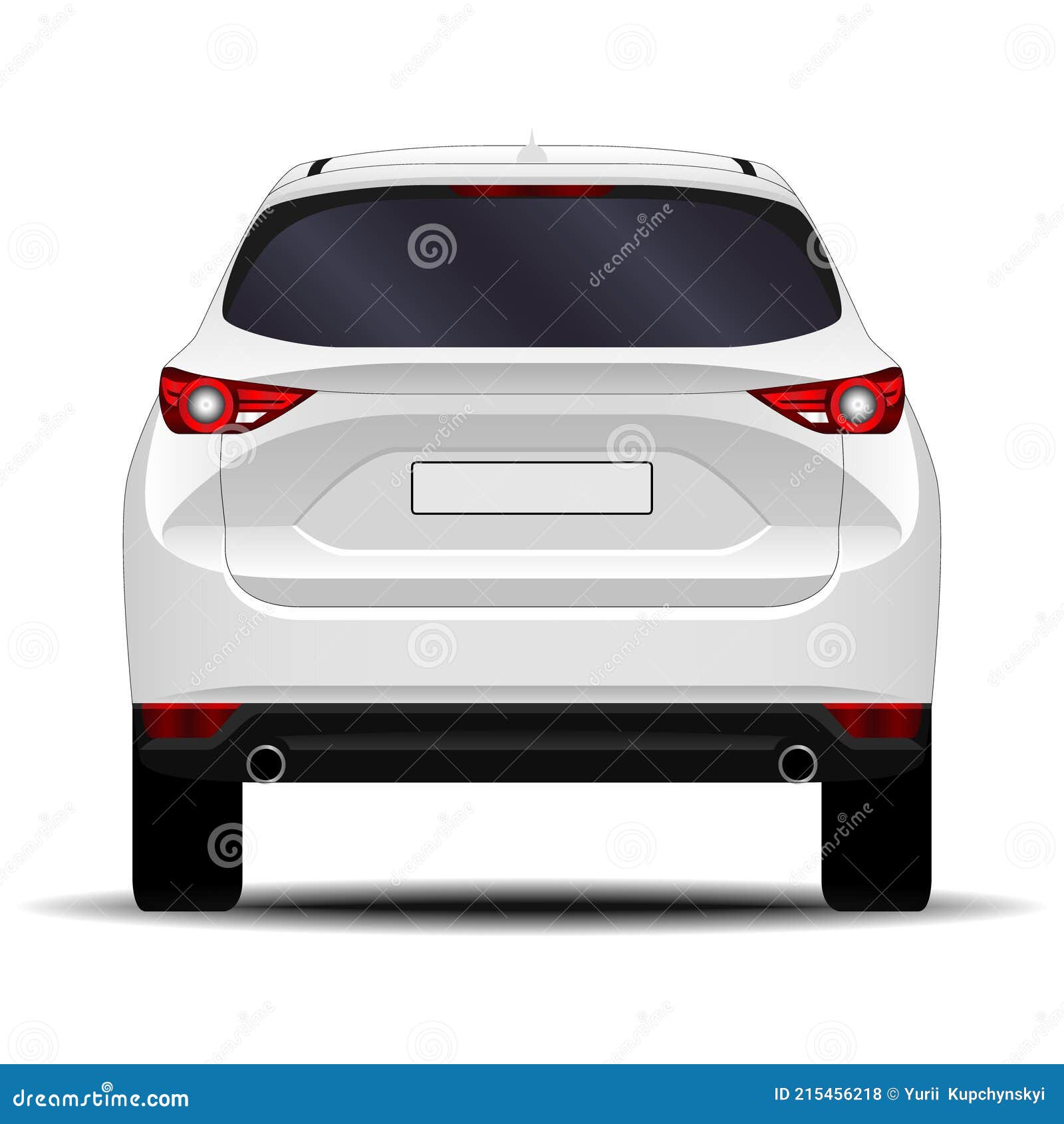 Realistic SUV car. stock vector. Illustration of design - 215456218