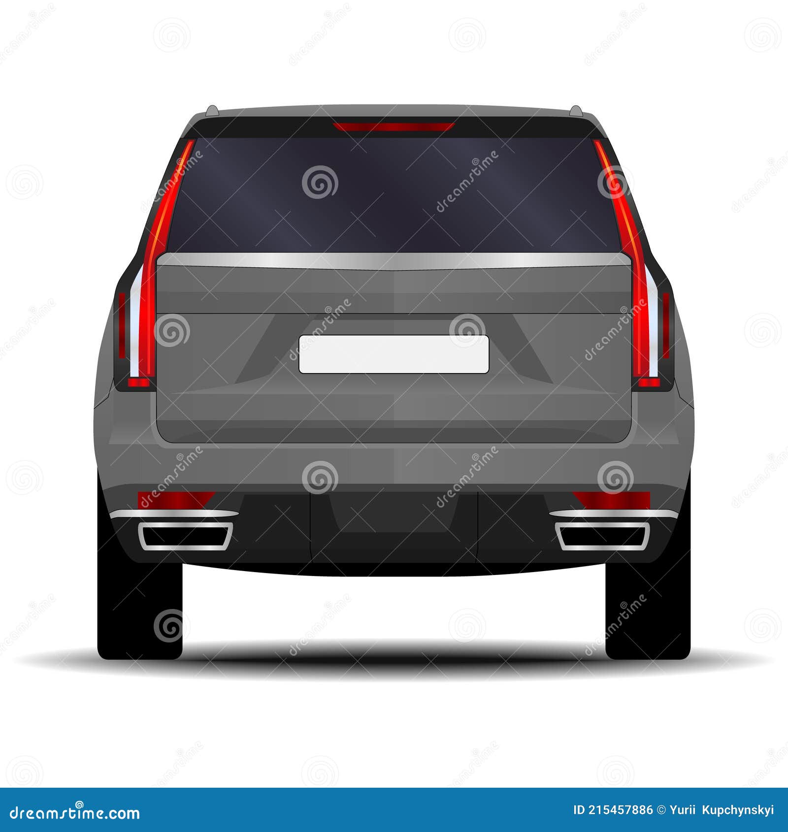 Realistic SUV car. stock vector. Illustration of body - 215457886