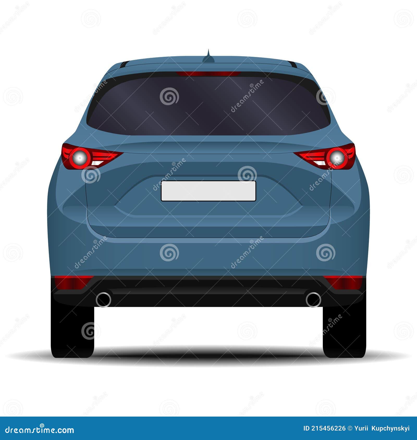 Realistic SUV car. stock vector. Illustration of automobile - 215456226
