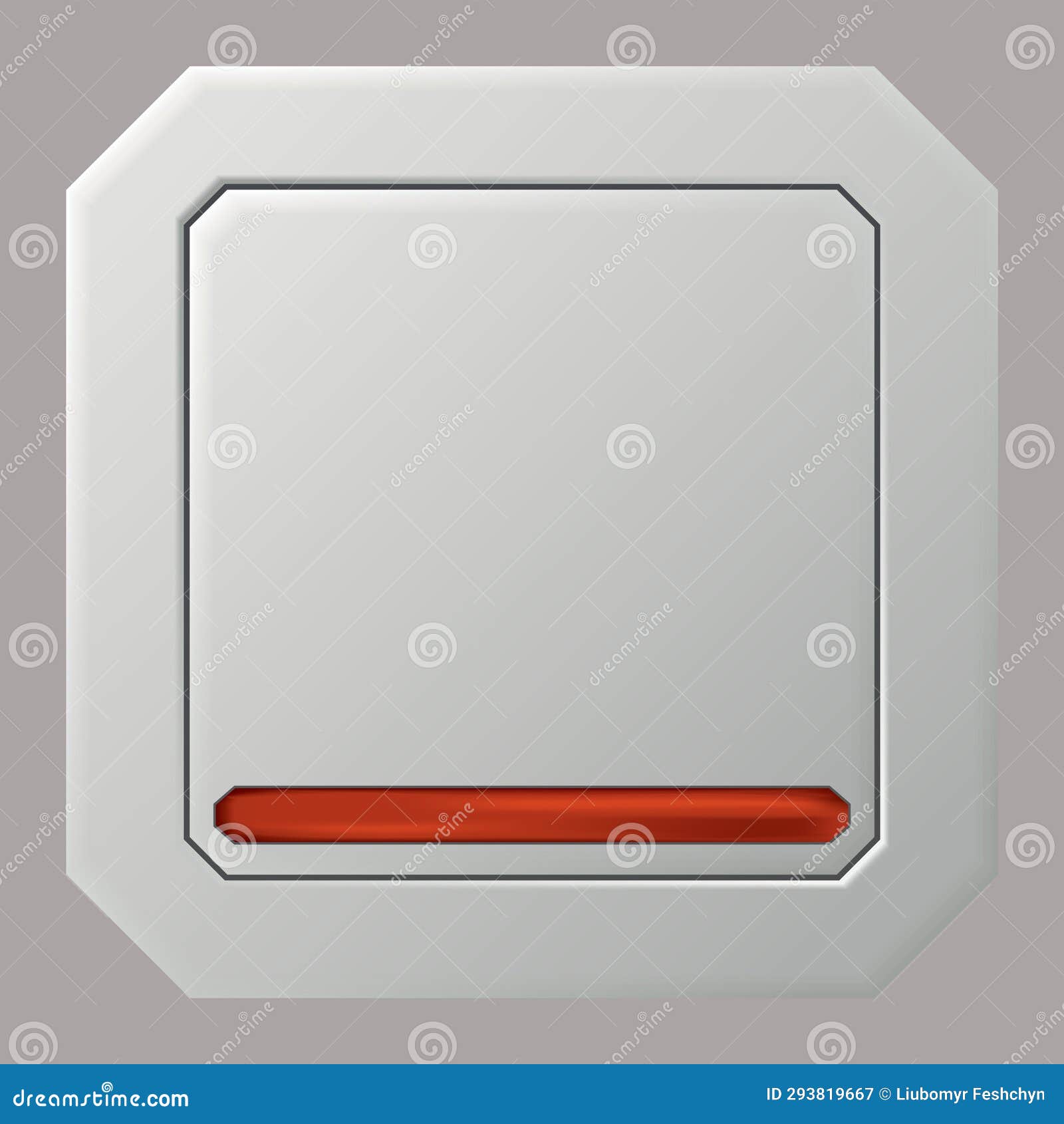 Realistic Switcher Icon. Home Buttons Plastic Light Toggle. Interior ...