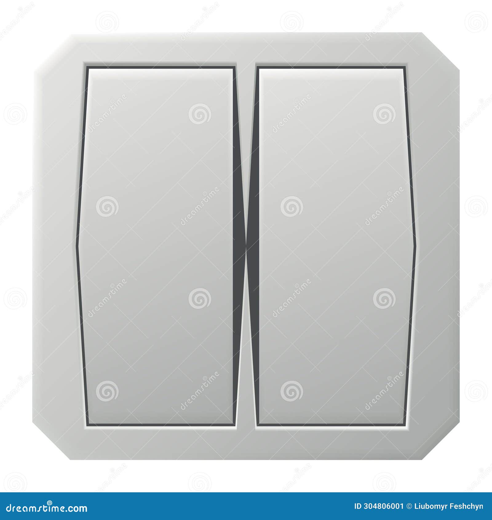 Realistic Switcher Icon. Home Buttons Plastic Light Toggle. Interior ...