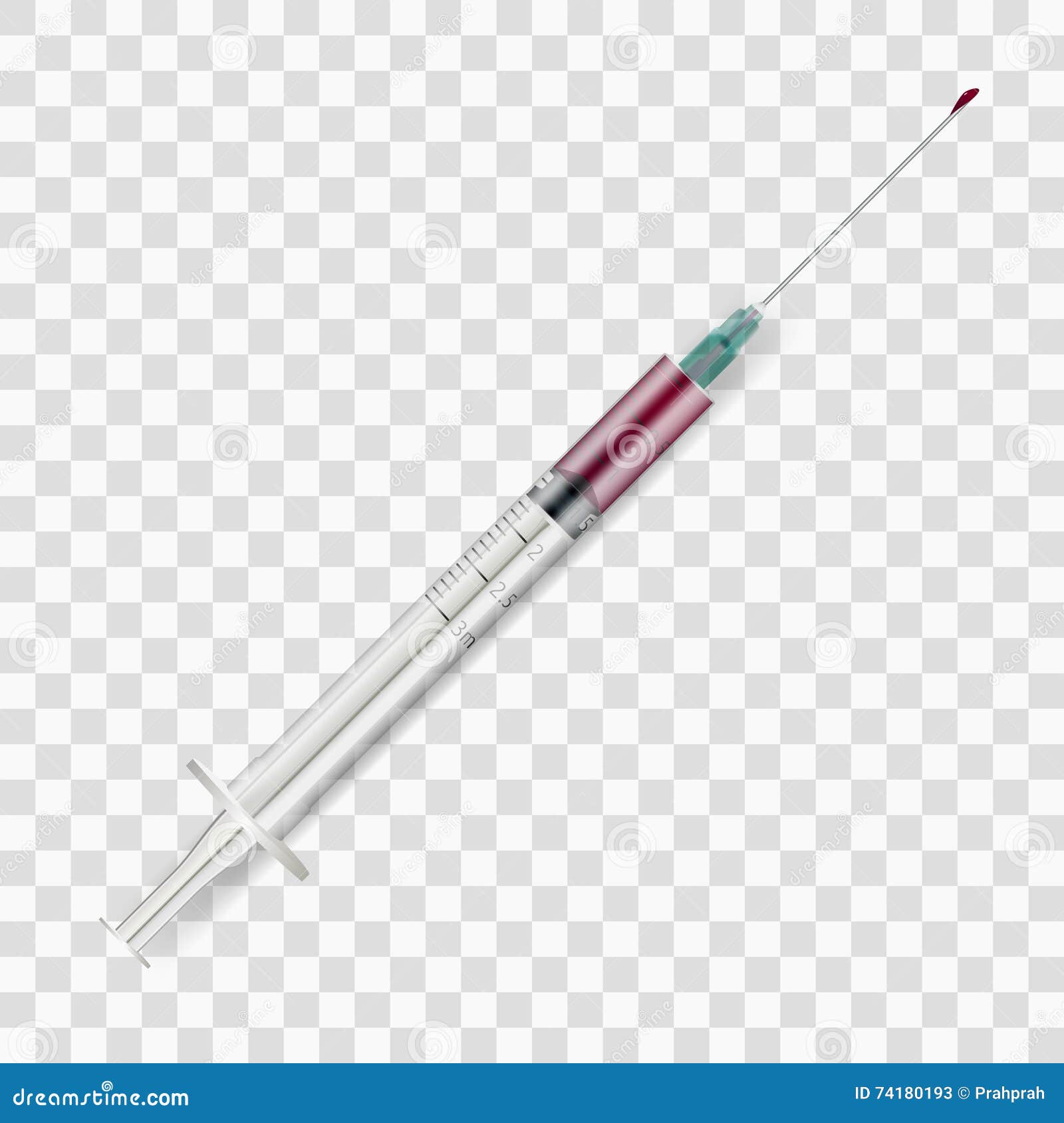 Realistic Syringe. Syringe Isolated On Transparent Background Cartoon ...