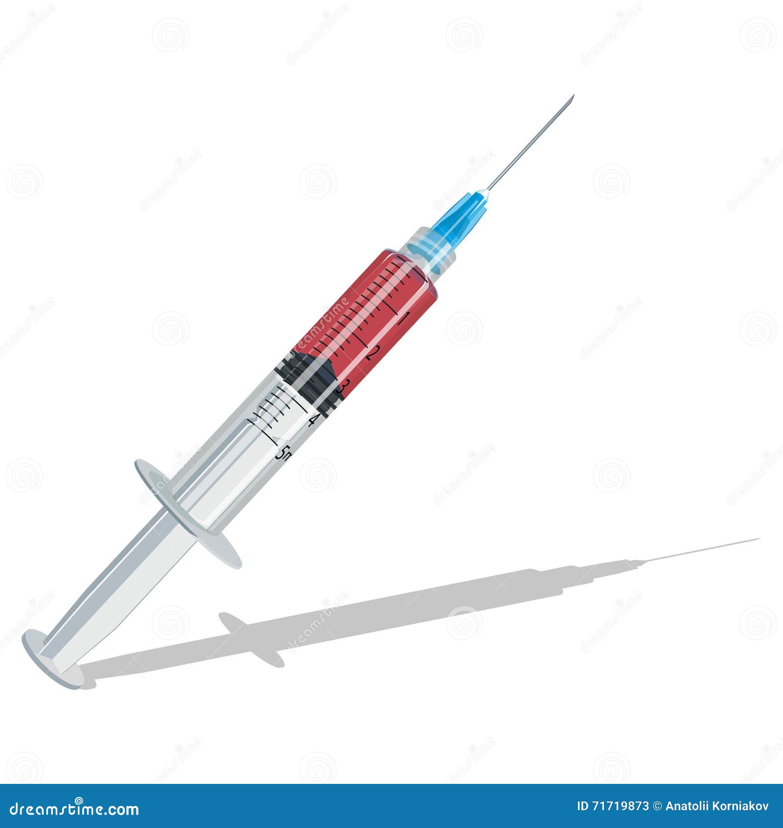 Realistic Syringe. Syringe Isolated On Transparent Background Cartoon ...