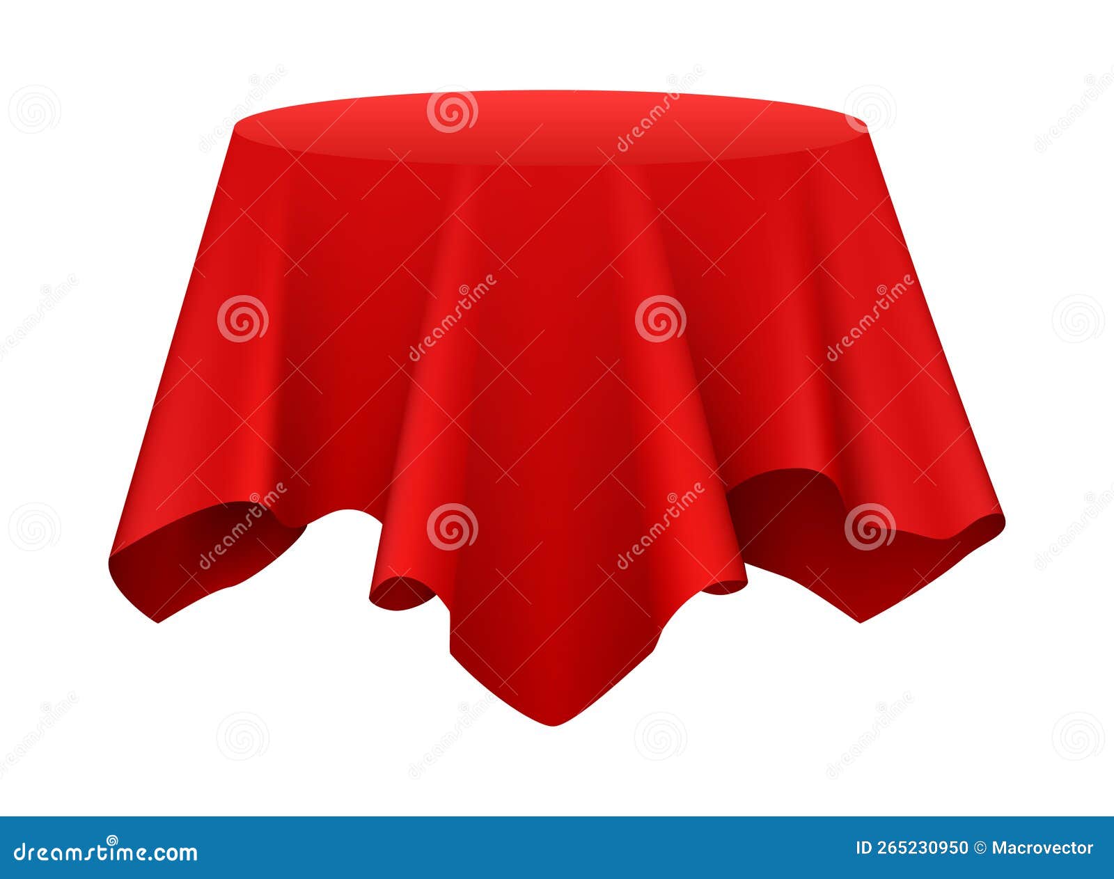 Realistic Tablecloth Illustration Stock Illustration - Illustration of ...