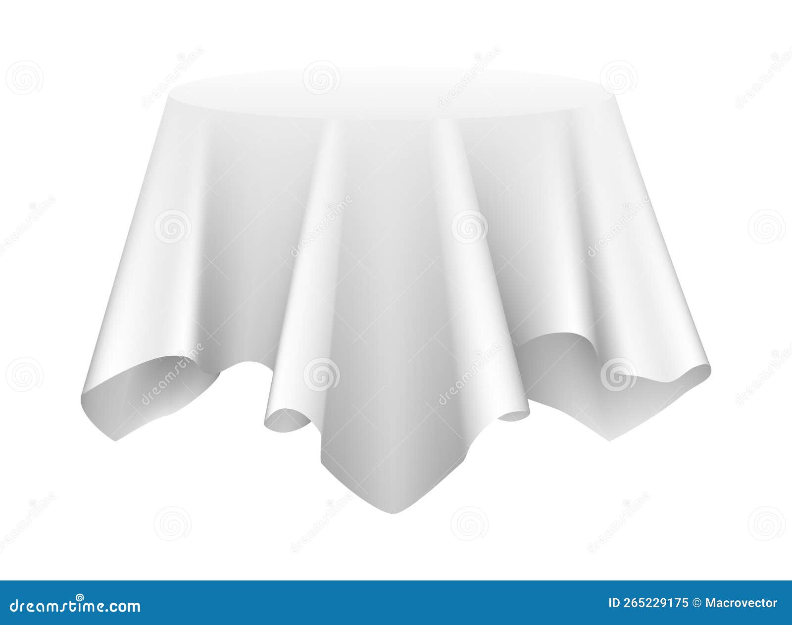 Realistic Tablecloth Illustration Stock Vector - Illustration of luxury ...