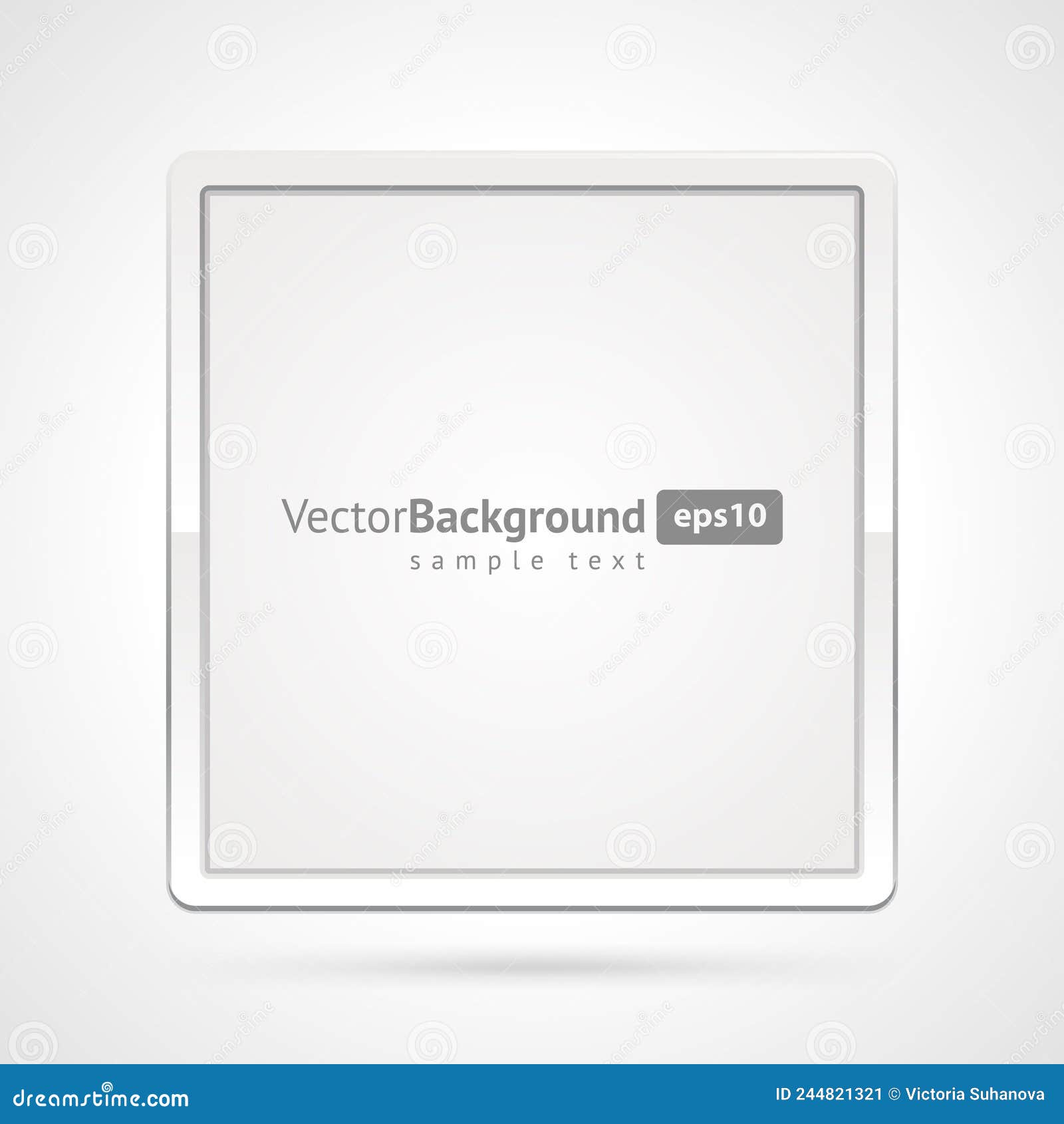 Realistic Tablet Device Square White Frame Display Background Place for ...