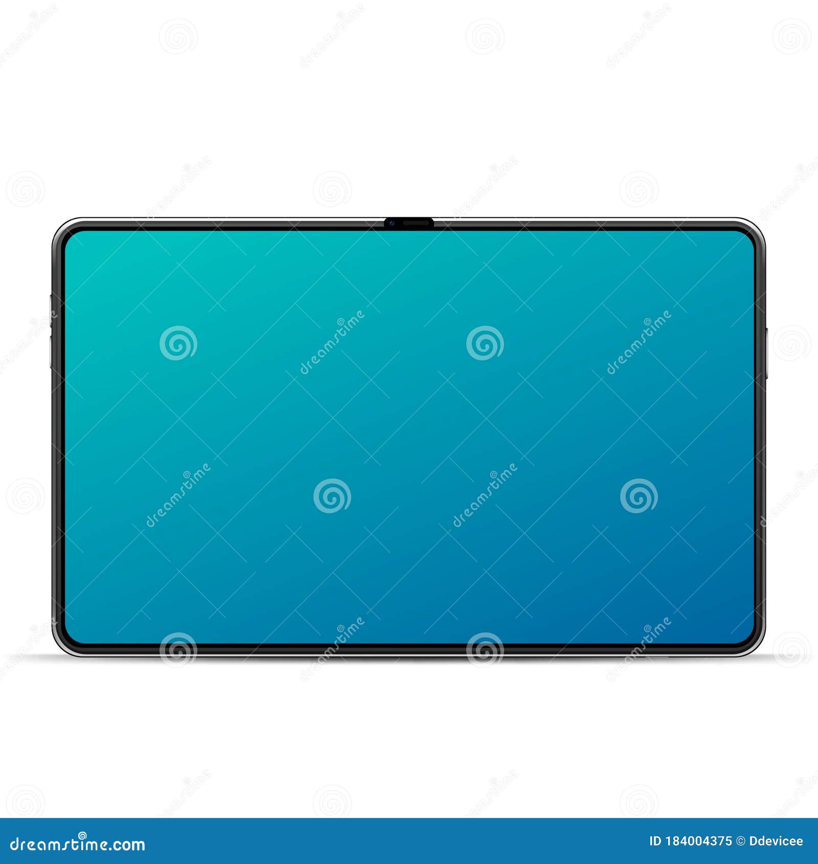 Realistic Tablet Isolated on a White Background for Your Creativity ...