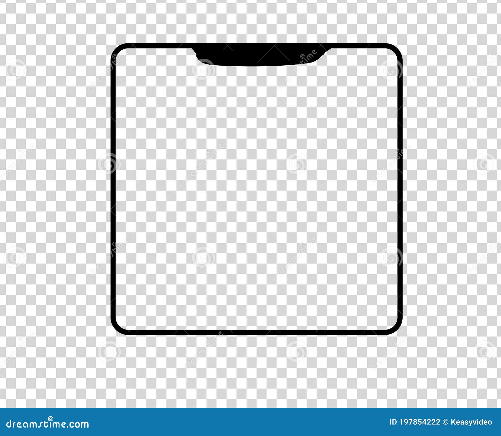 Realistic Tablet Mockup with Transparent Screen for You Design. Device ...