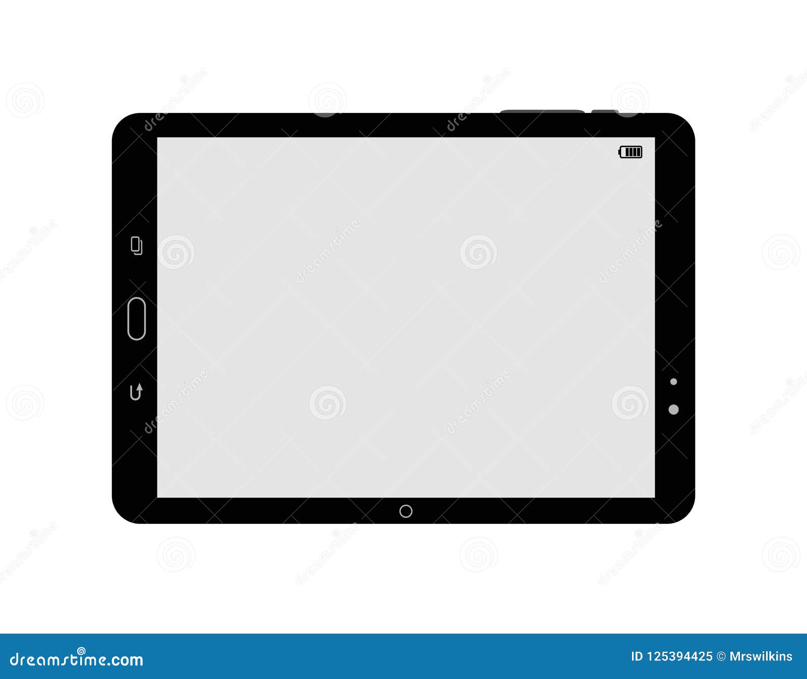 Realistic tablet vector stock illustration. Illustration of gadget ...